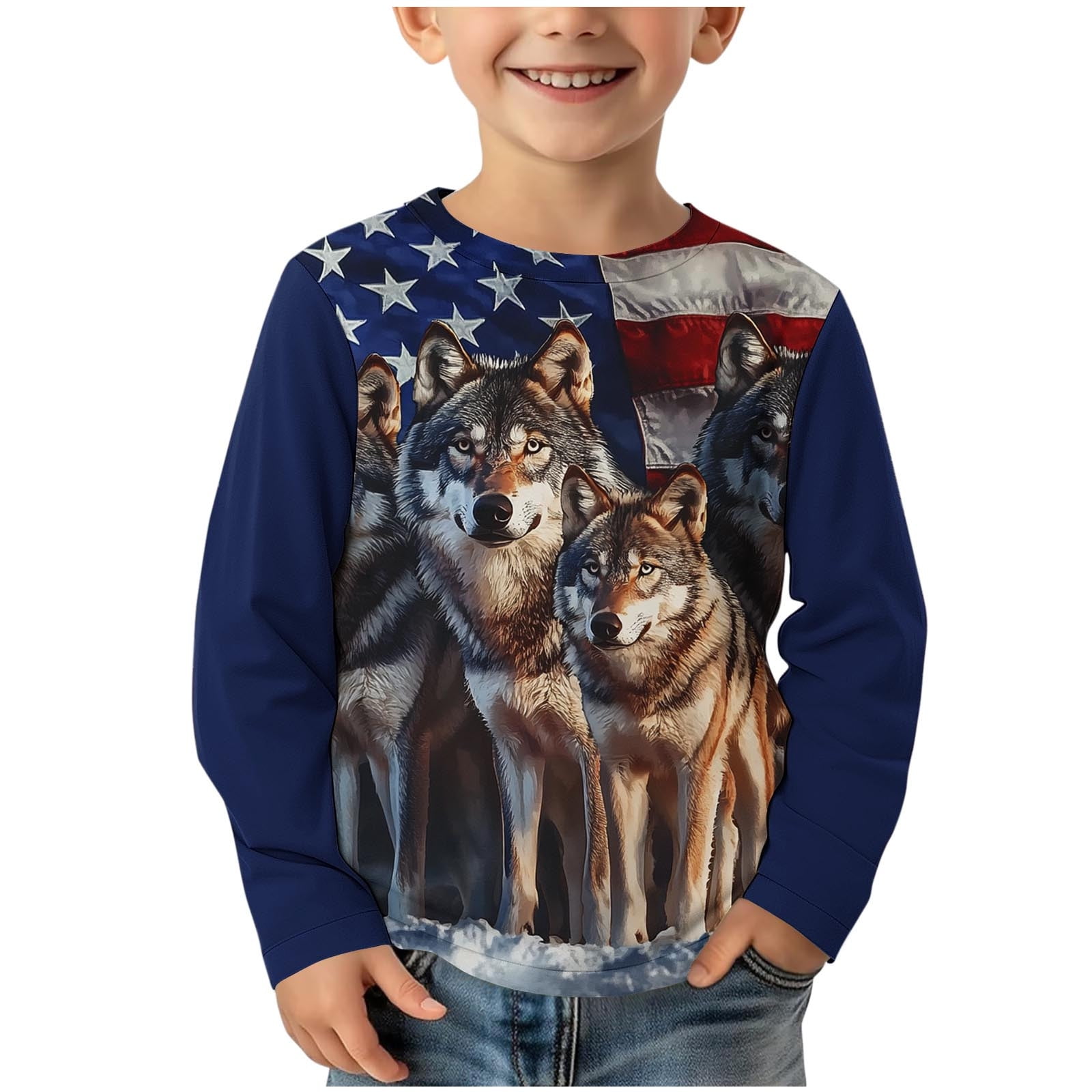 ATOGUTA Long Sleeve Uniform Shirts for Boys Long Sleeve Tee Tops Casual ...