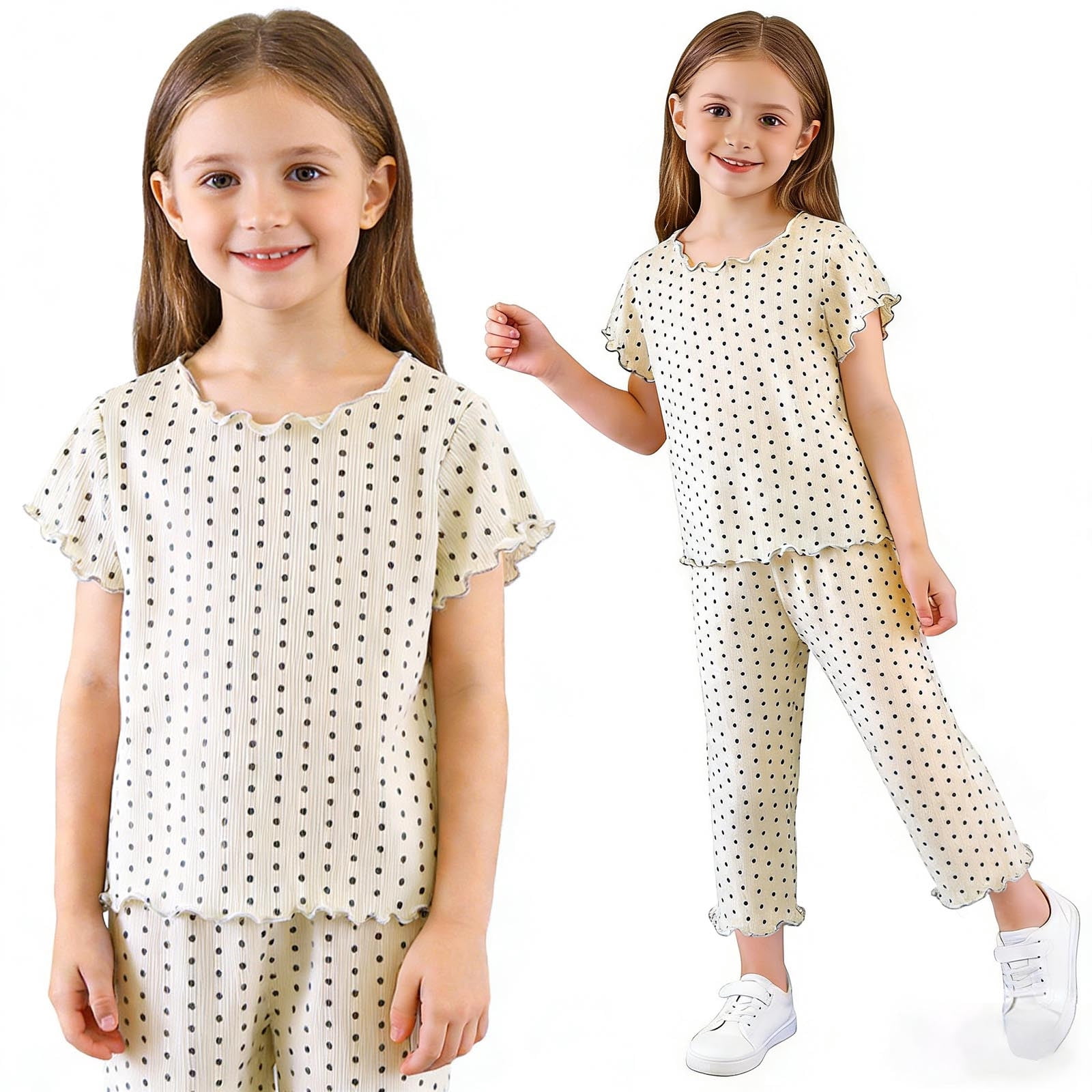 ATOGUTA Outfits for Teen Girls Summer Short Sleeve T-Shirts and Pants ...