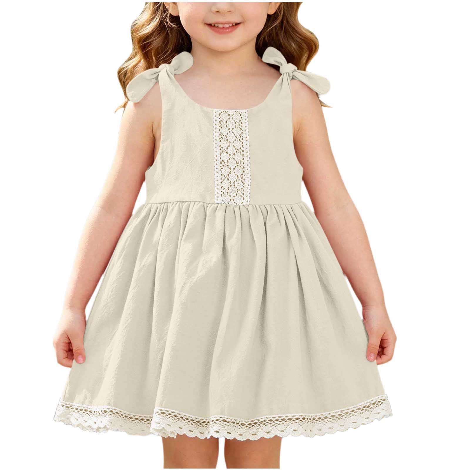 ATOGUTA Princess Dresses For Girls A Line Birthday Dress Ruffle Tank ...