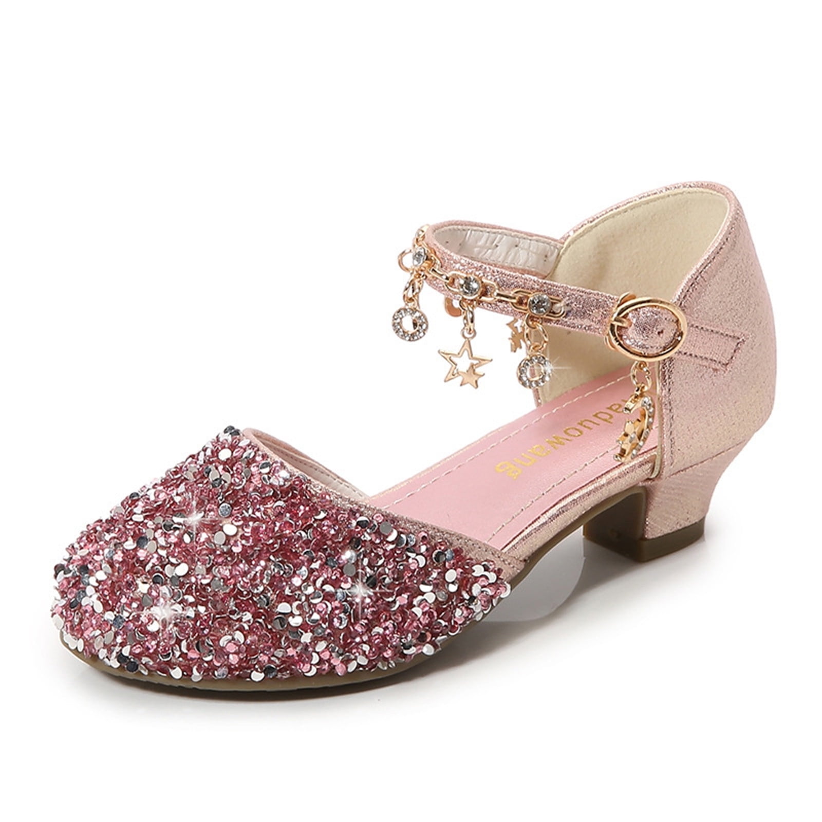 ATOGUTA Prom Shoes for Teen Girls Pink Kids Party Wedding Shoes with ...