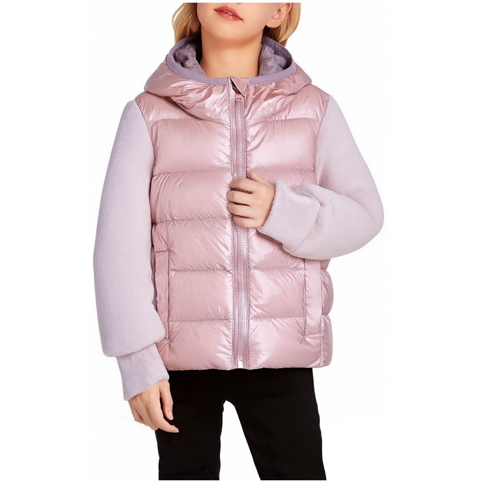 ATOGUTA Puffer Jacket for Girls Lightweight Hooded Down Coat Kids ...