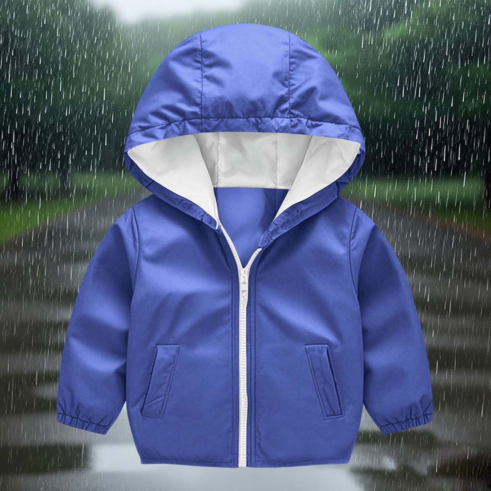 ATOGUTA Raincoat For Boys Waterproof Rain Jacket Windbreaker Coat Kids ...