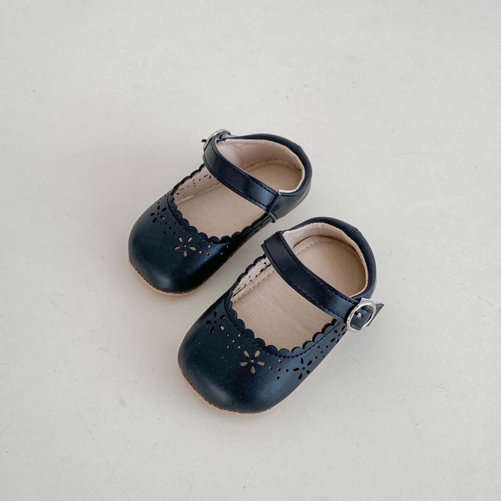 ATOGUTA School Girl Shoes Black Ballet Shoes Flower Girls Mary Jane ...