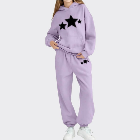 ATOGUTA Sets For Girls Sweatsuits Kids Hoodie Sweatshirt and Sweatpants ...