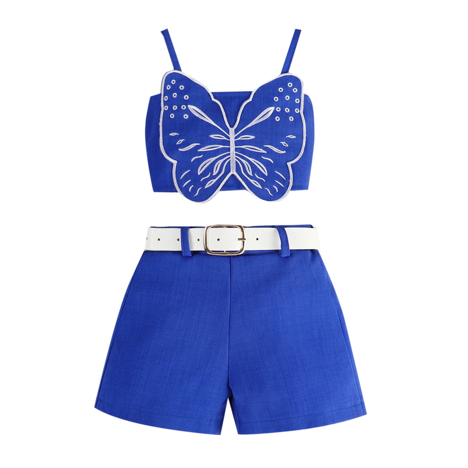 ATOGUTA Size 1-8 Years Girls 3 Piece Sets Sleeveless Tank Tops and ...