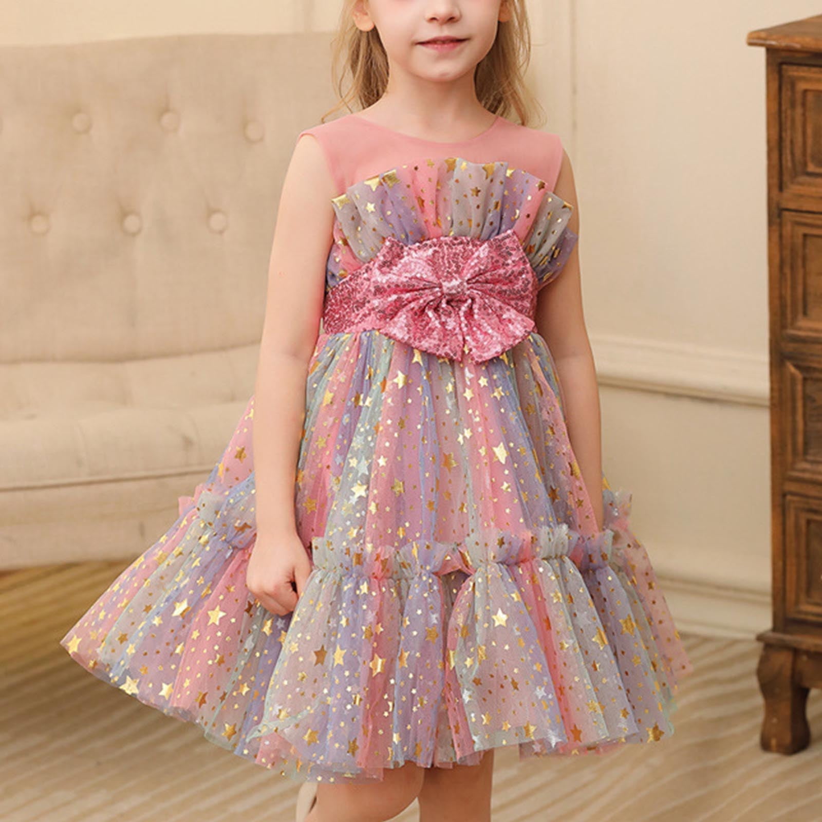 ATOGUTA Size 1T-8 Uniform Dresses for Girls Tulle Dress A Line Wedding ...