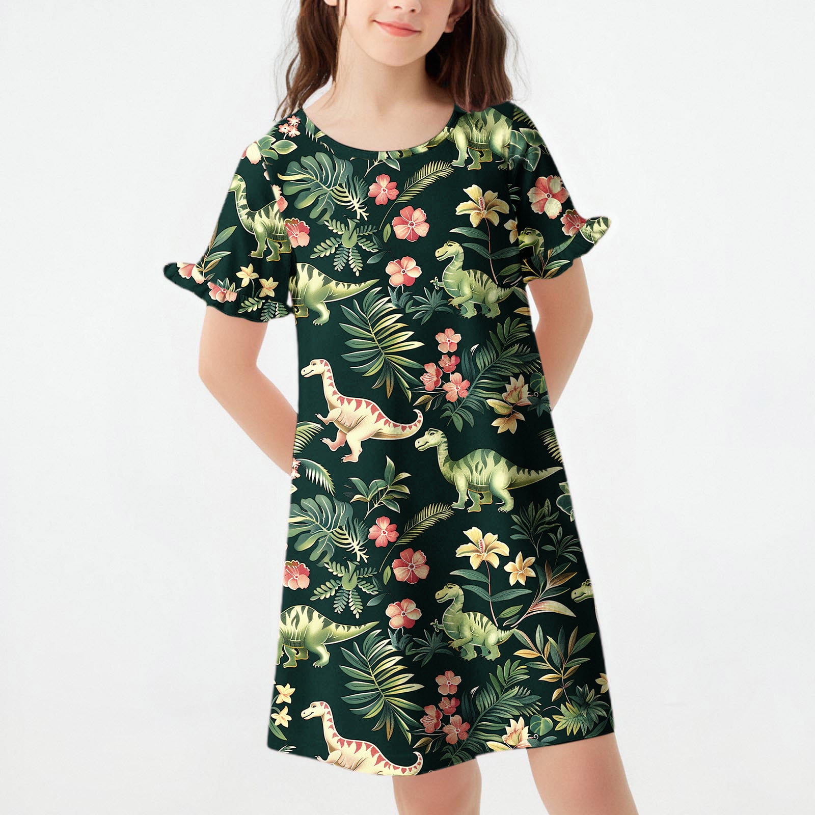 ATOGUTA Size 3T-12 Girls Pajamas Clothes Kids Printed Sleepwear Night ...