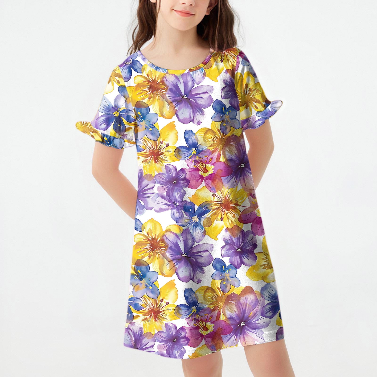 ATOGUTA Size 3T-12 Girls Pajamas Clothes Sleepwear Summer Princess ...