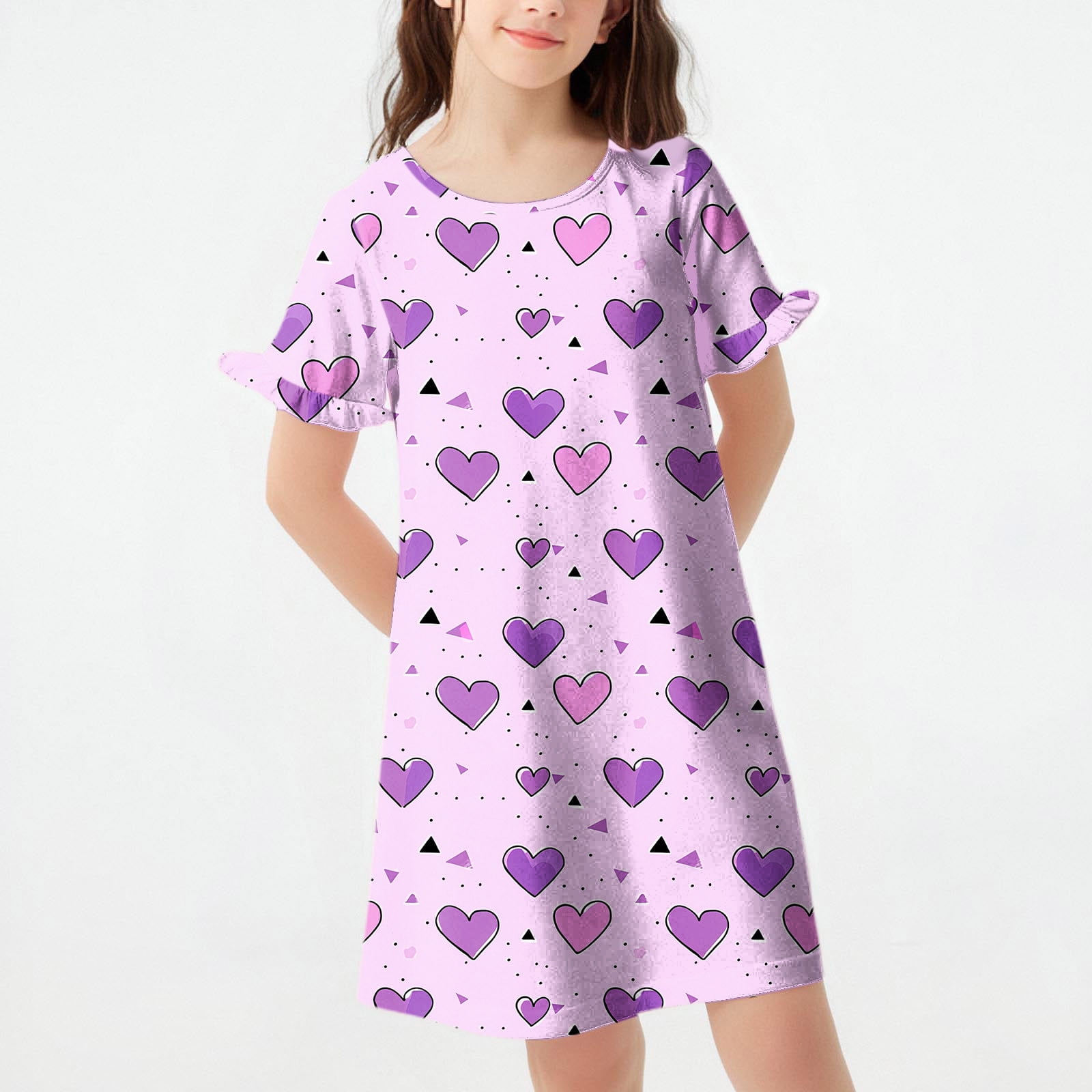 ATOGUTA Size 3T-12 Girls Pajamas Clothes Sleepwear Summer Princess ...