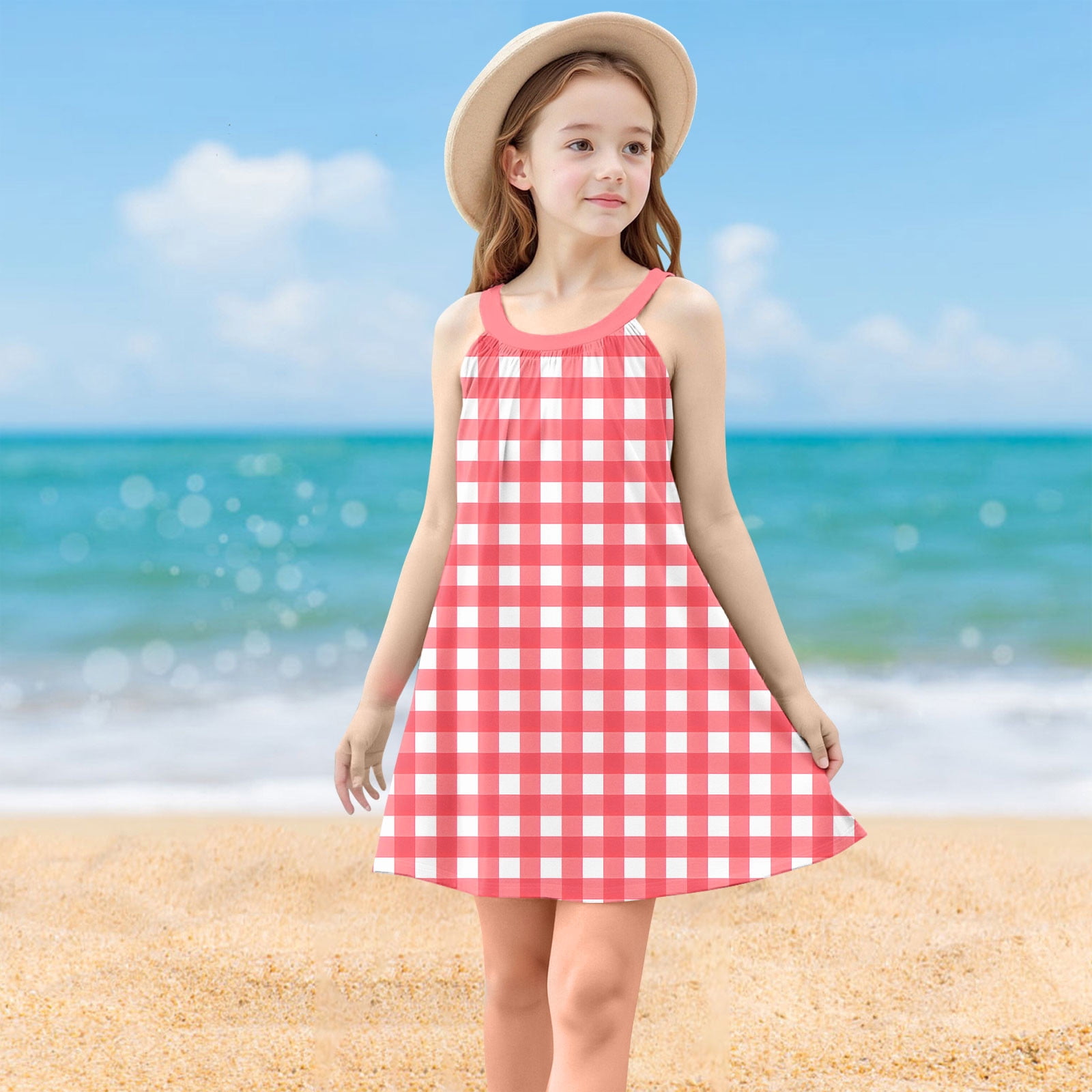 ATOGUTA Size 4T-14 Dresses for Toddler Girls Summer Boho Sleeveless ...