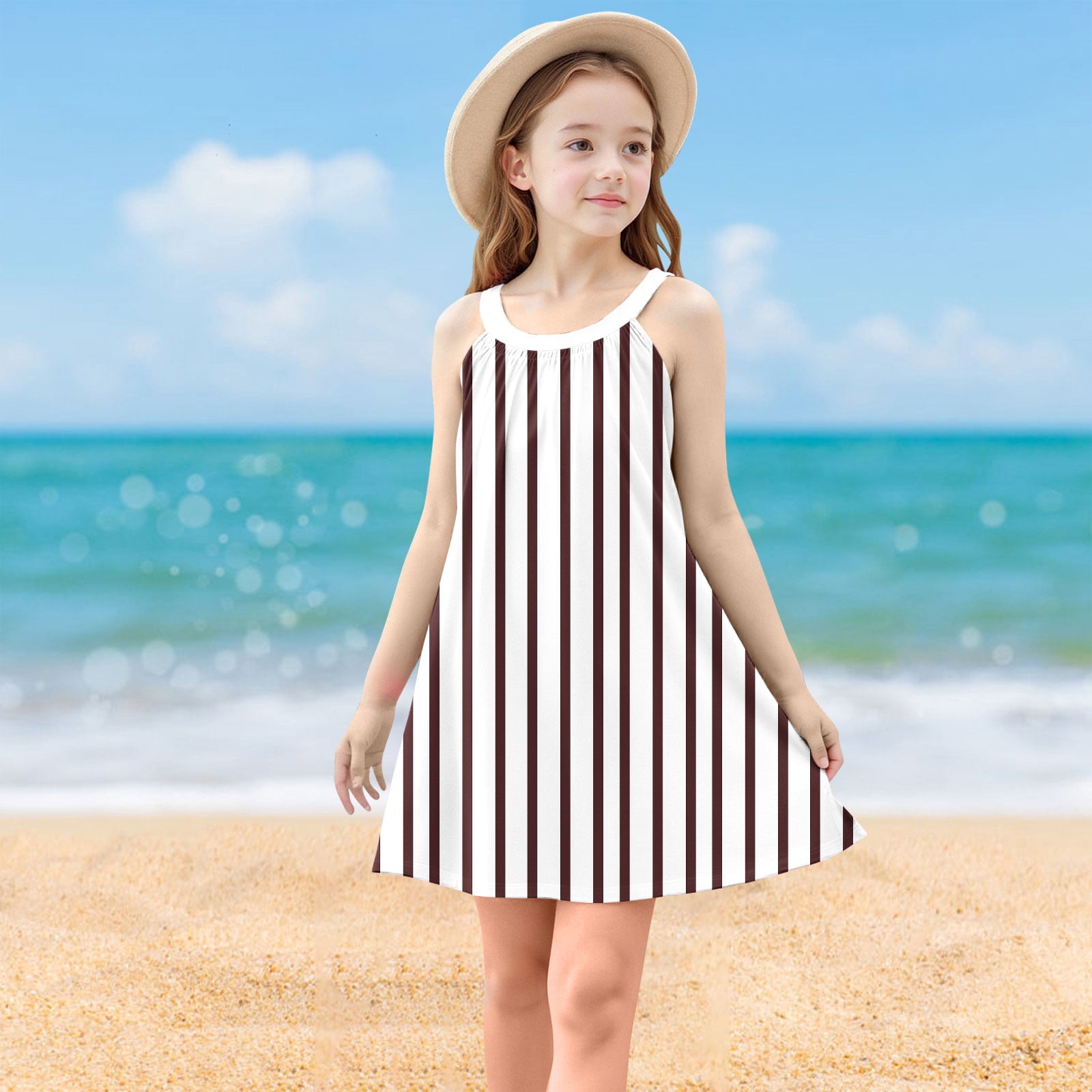 ATOGUTA Size 4T-14 Junior Dresses for Teen Girls formal Summer Boho ...