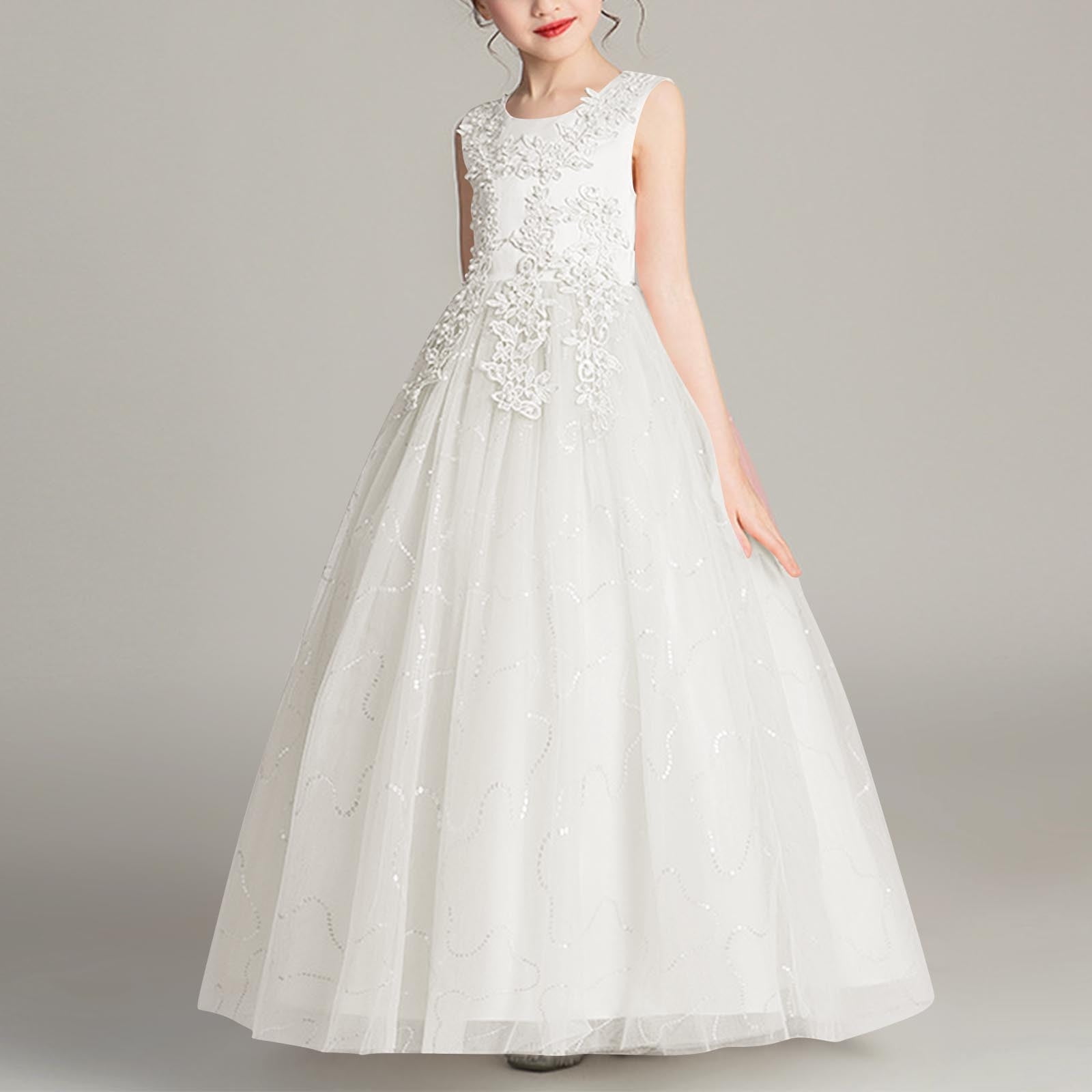 ATOGUTA Size 4T-14 Junior Prom Dresses for Teen Girls Kids Tulle ...