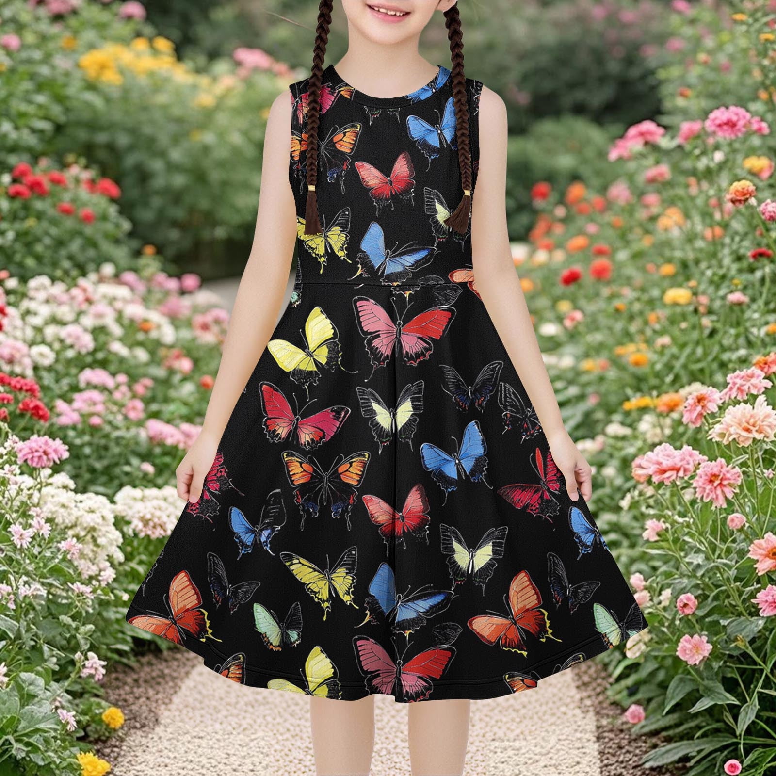 ATOGUTA Size 4T-14 Pageant Dresses for Girls Sleeveless Stretchy Dress ...
