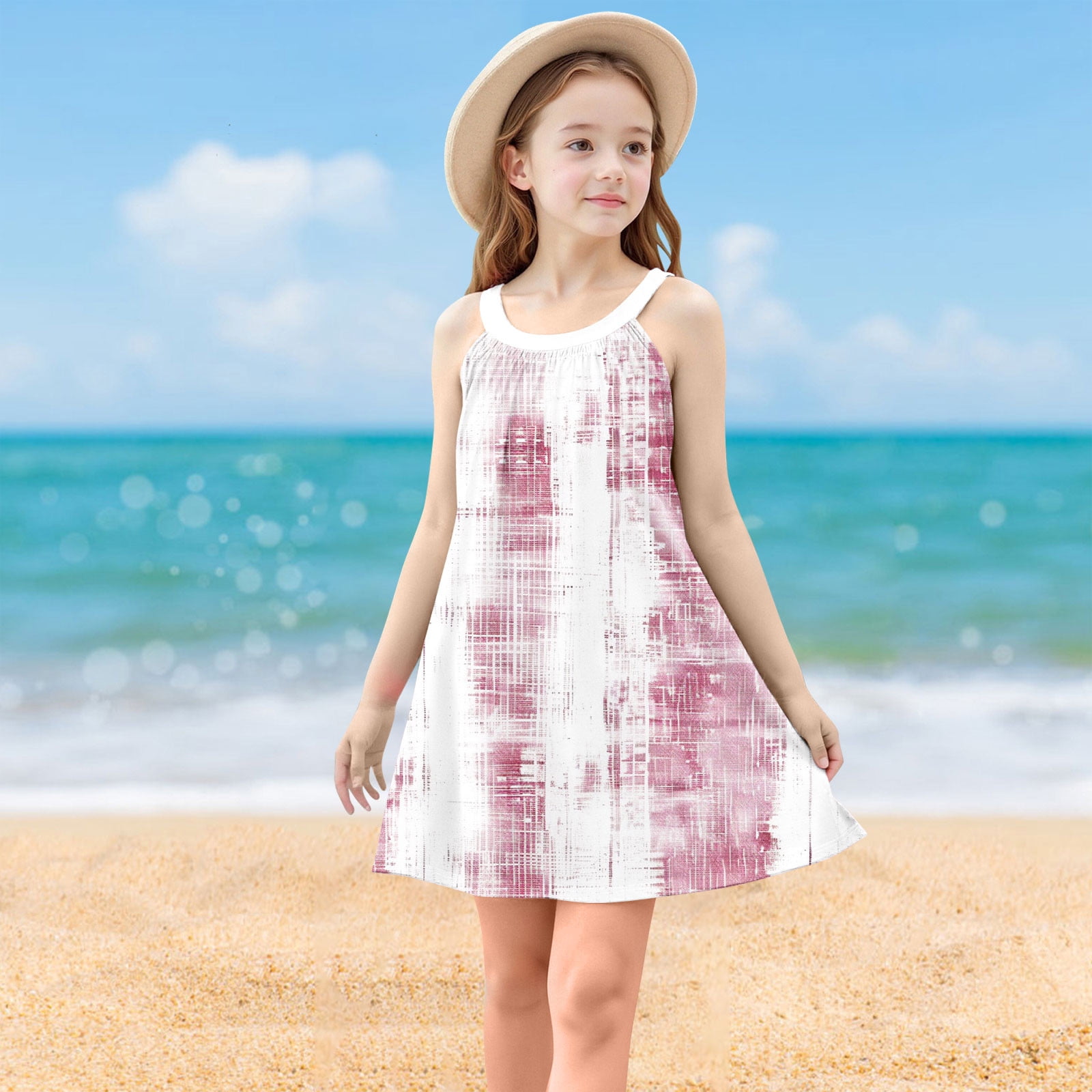 ATOGUTA Size 4T-14 Pageant Dresses for Girls Summer Boho Sleeveless ...