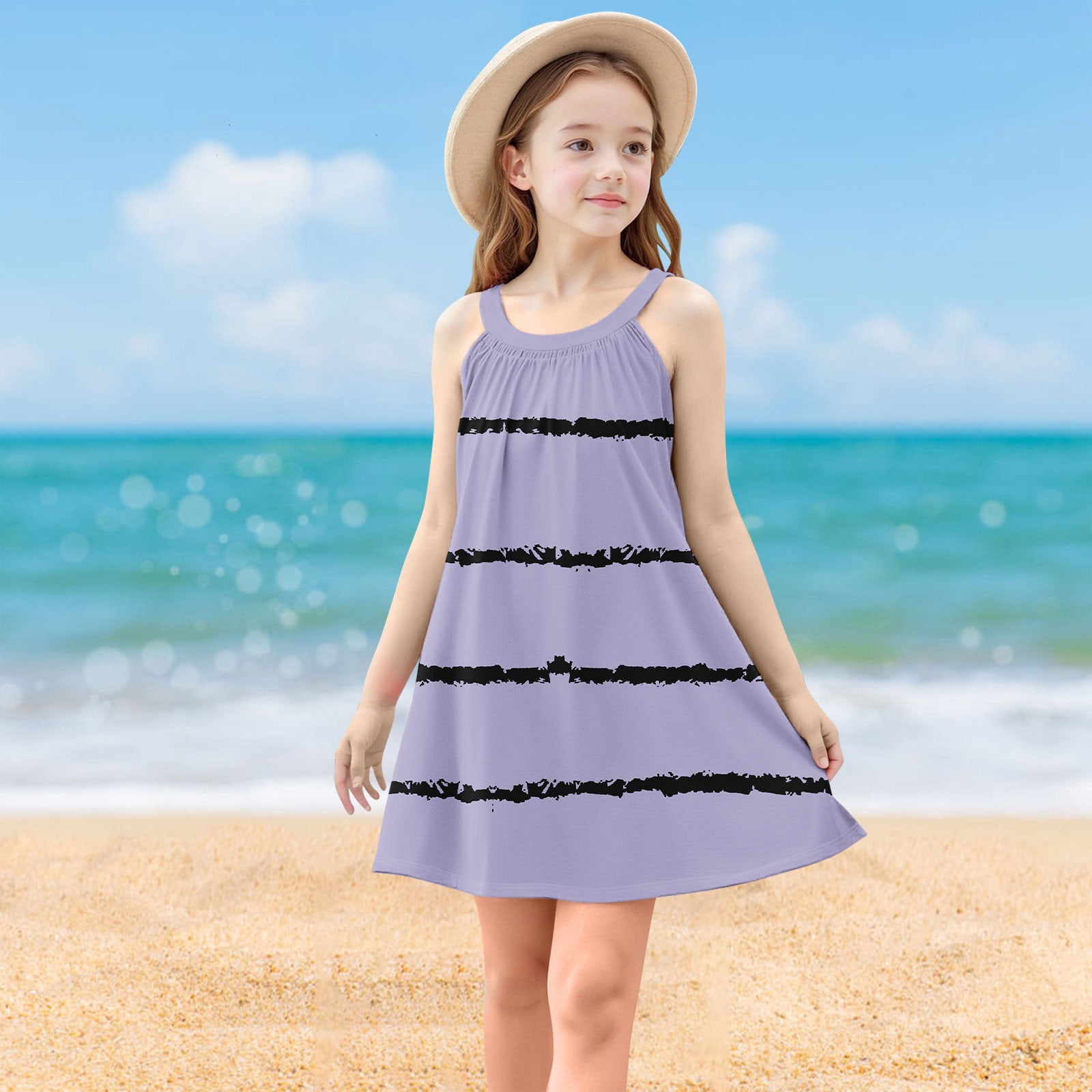 ATOGUTA Size 4T-14 Pageant Dresses for Girls Summer Boho Sleeveless ...