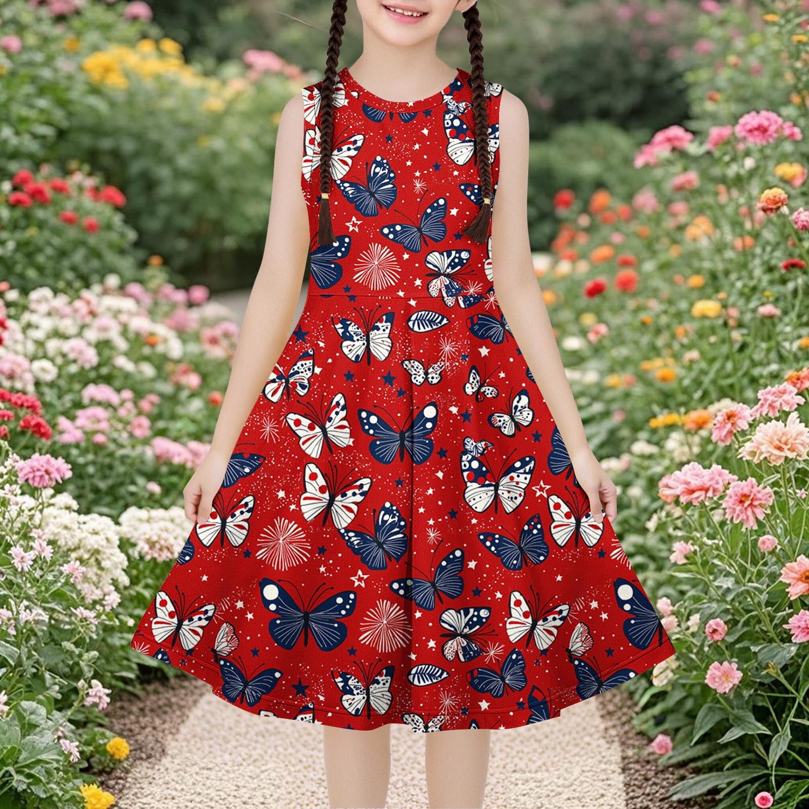 ATOGUTA Size 4T-14 Princess Dress for Little Girls Sleeveless Stretchy ...