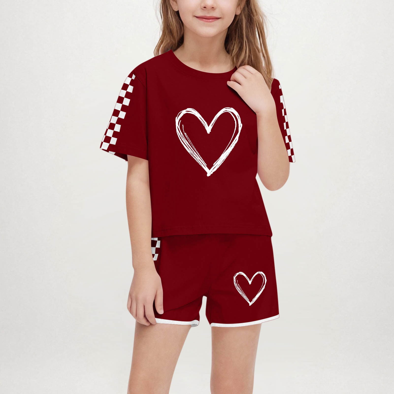 ATOGUTA Size 5-14 Years Clothes for Girls Kids Short Sleeve T-Shirts ...