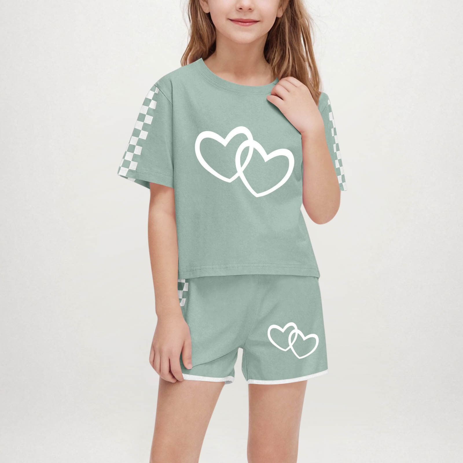 ATOGUTA Size 5-14 Years Teen Girls Clothes Kids Short Sleeve T-Shirts ...