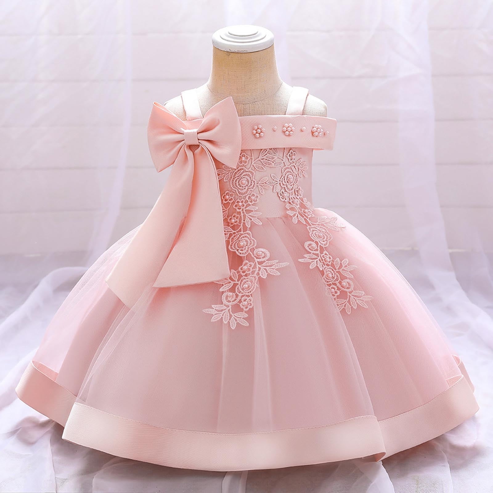ATOGUTA Size 6M-2T Baby Girl Dress Kids Tulle Wedding Guest Party ...