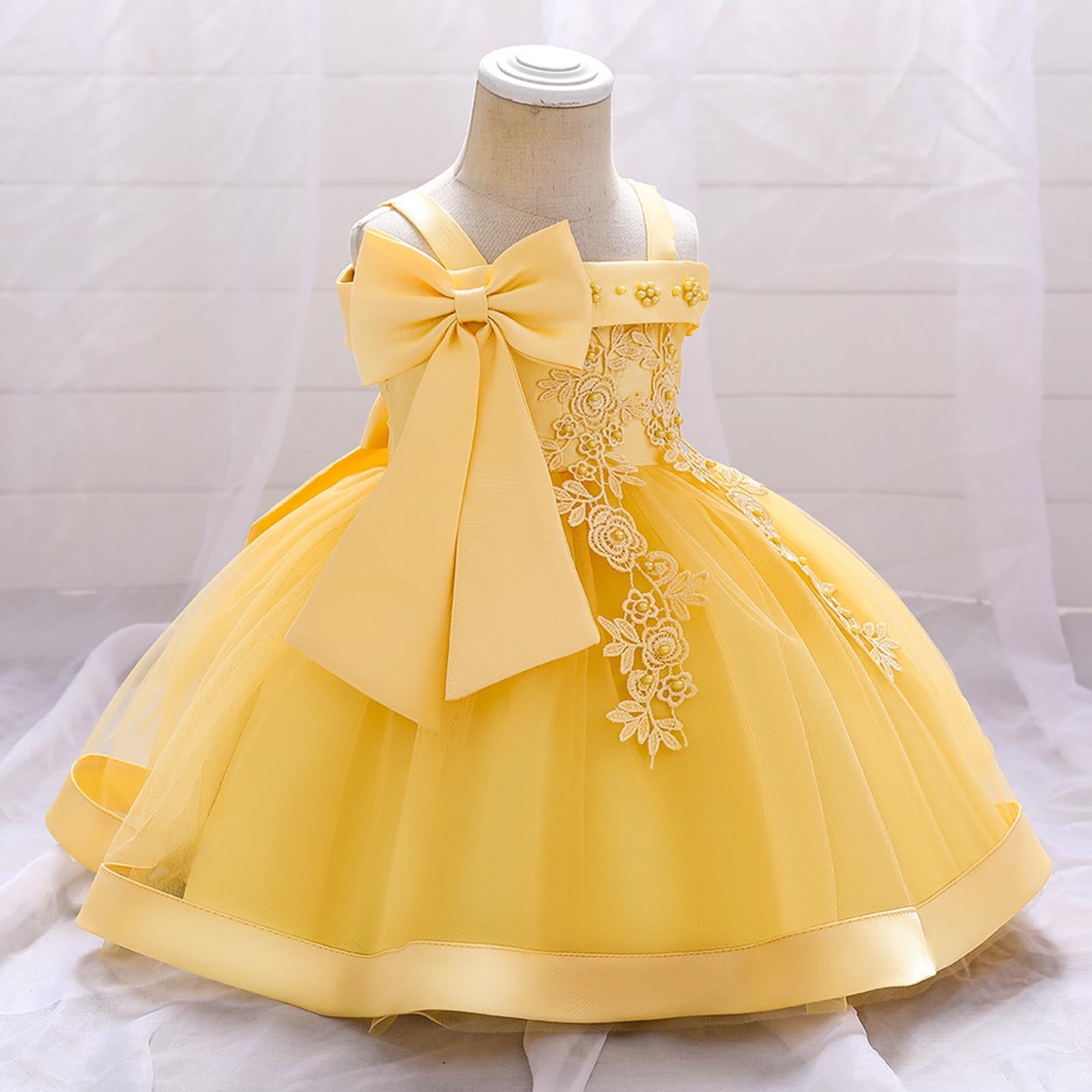 ATOGUTA Size 6M-2T Dresses for Baby Girls Kids Tulle Wedding Guest ...