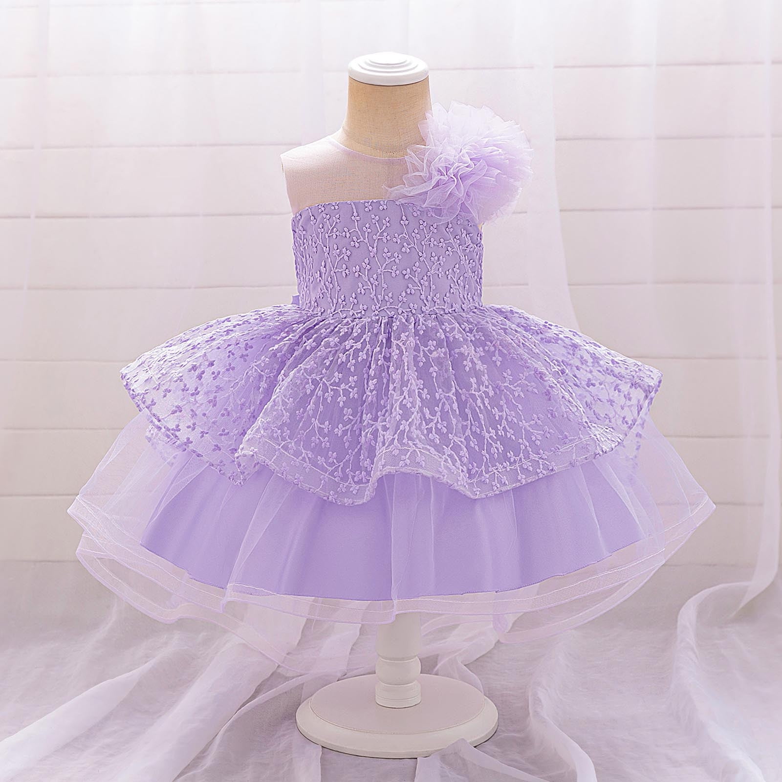 ATOGUTA Size 6M-3T Baby Dress Kids Tulle Wedding Guest Party Birthday ...
