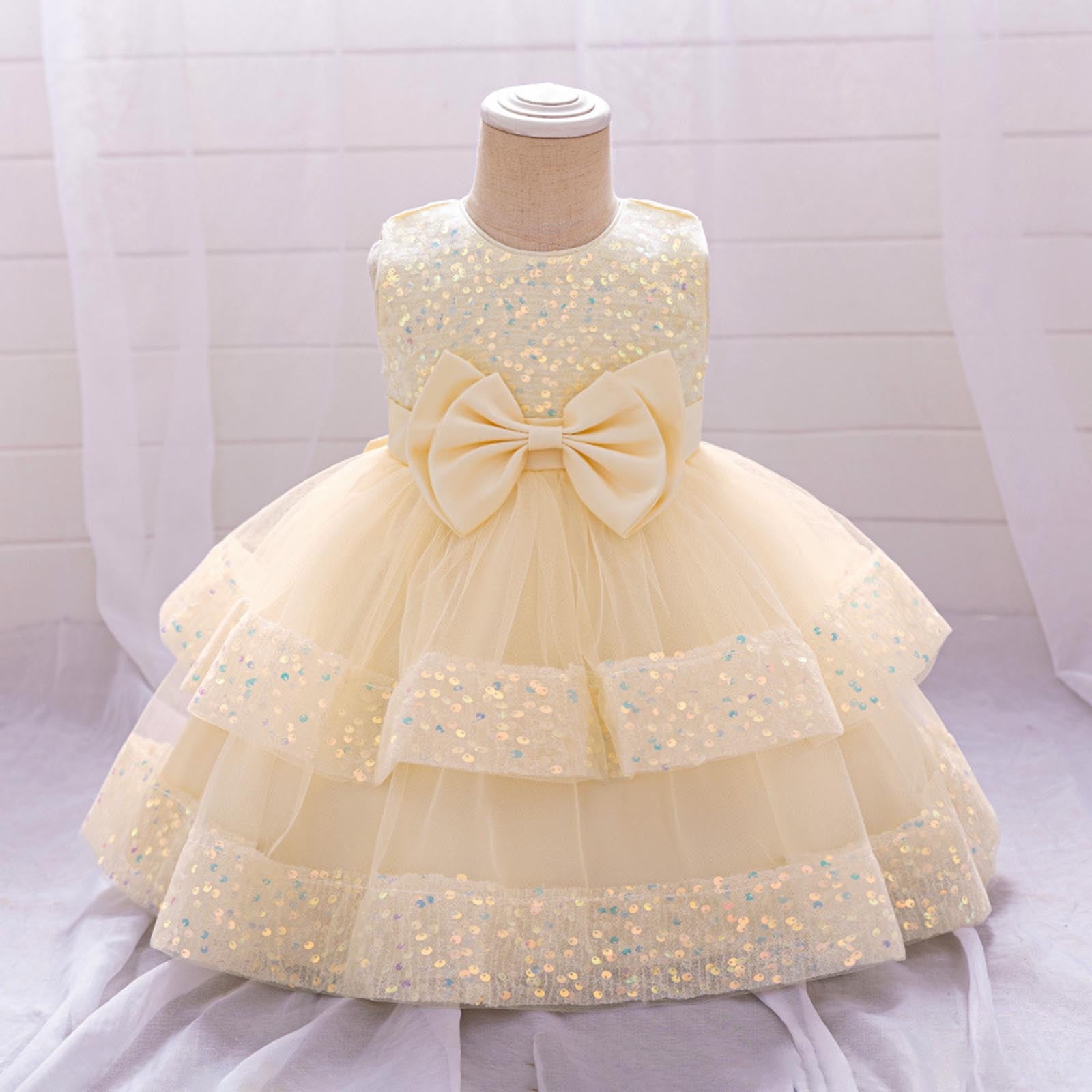 ATOGUTA Size 6M-3T Dress for Girls Tulle Dress A Line Wedding Pageant ...
