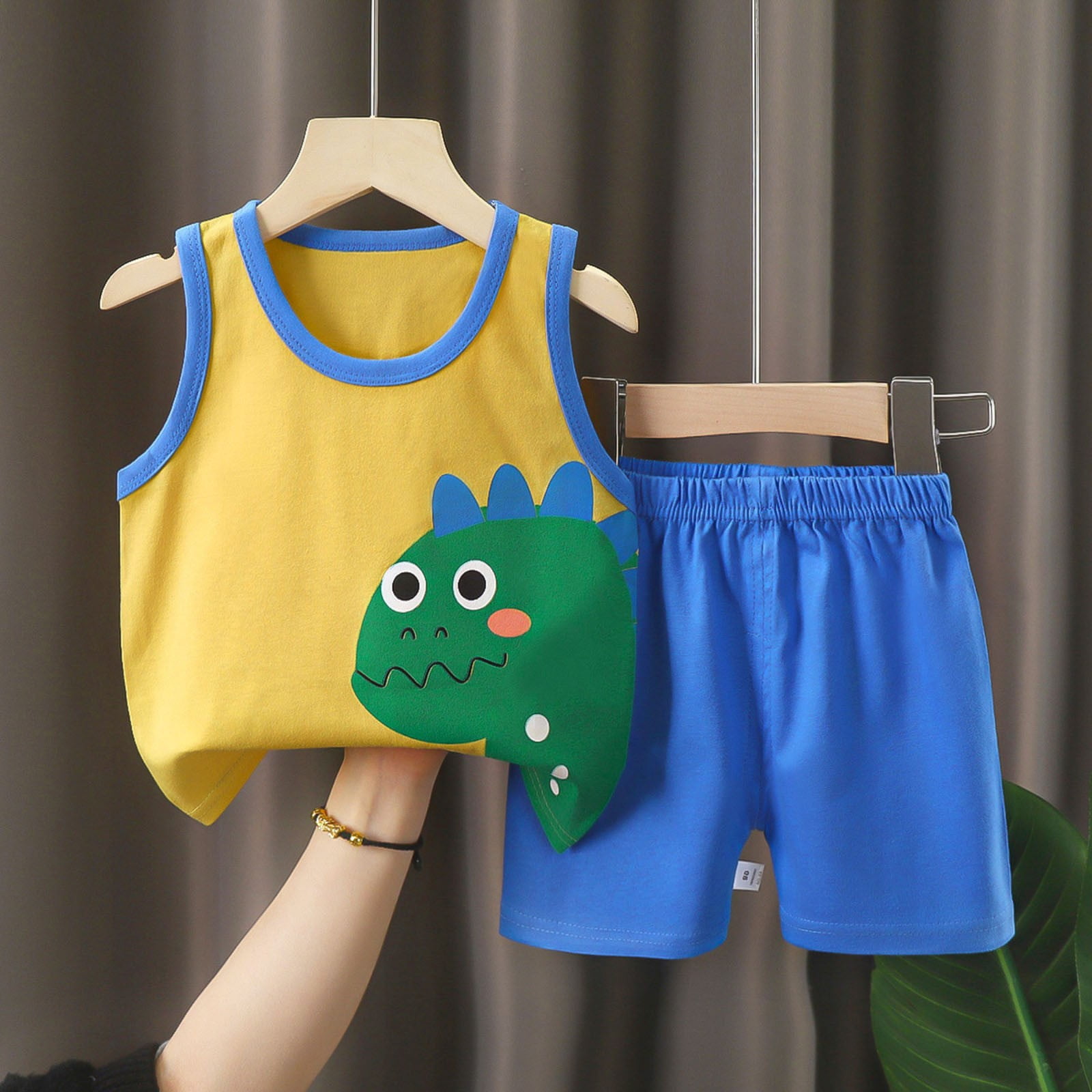 ATOGUTA Size 6M-8 Years Boys' Clothing Sets Sleeveless Crewneck Tank ...