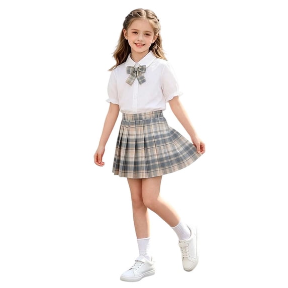 ATOGUTA Skirt And Top Set for Girls Matching 2 Piece Outfits Striped ...