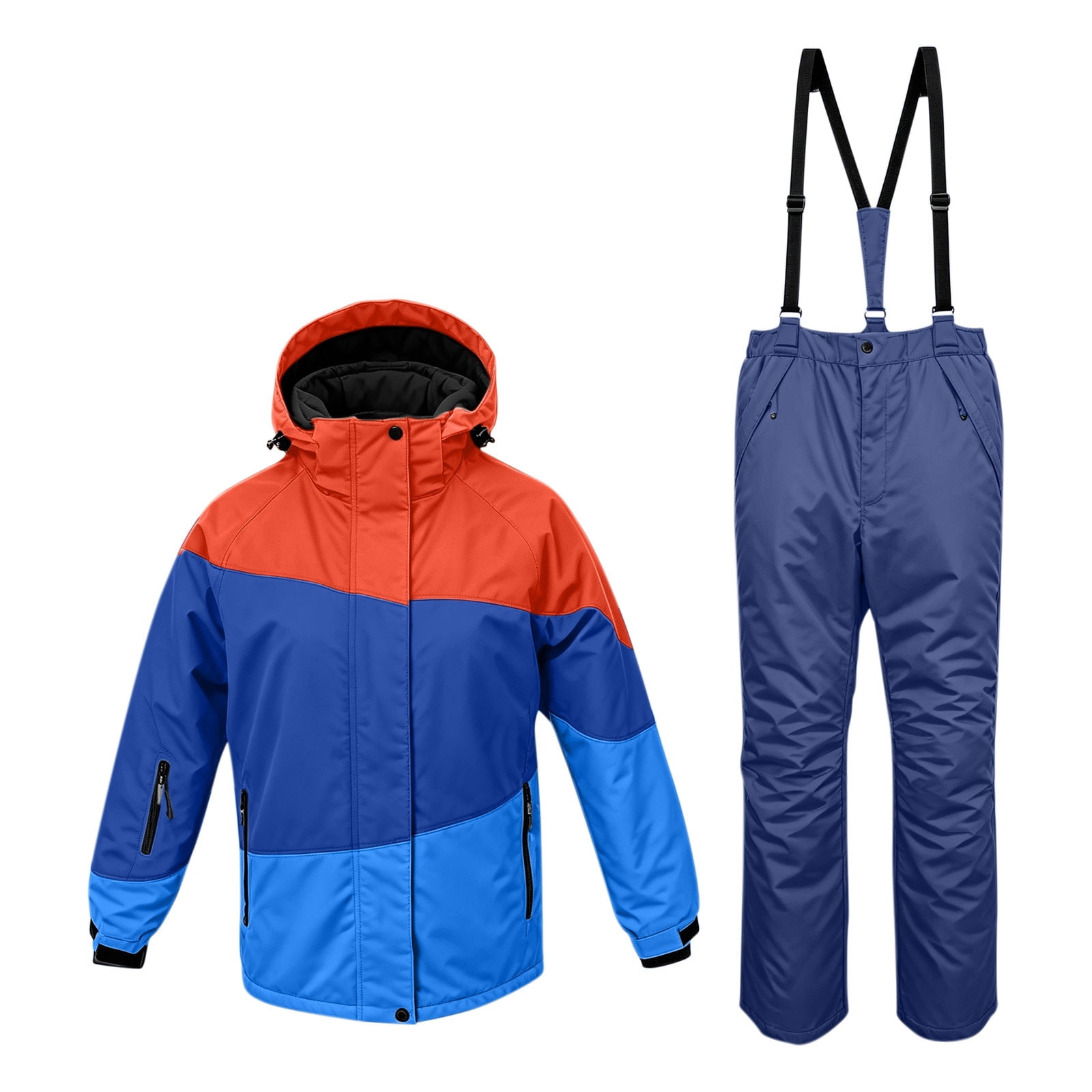 ATOGUTA Snow Suit for Kids 2-Piece Waterproof Hooded Puffer Jacket ...