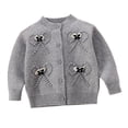 ATOGUTA Sweater Cardigan Girls with Button Long Sleeve Shrug Sweaters ...