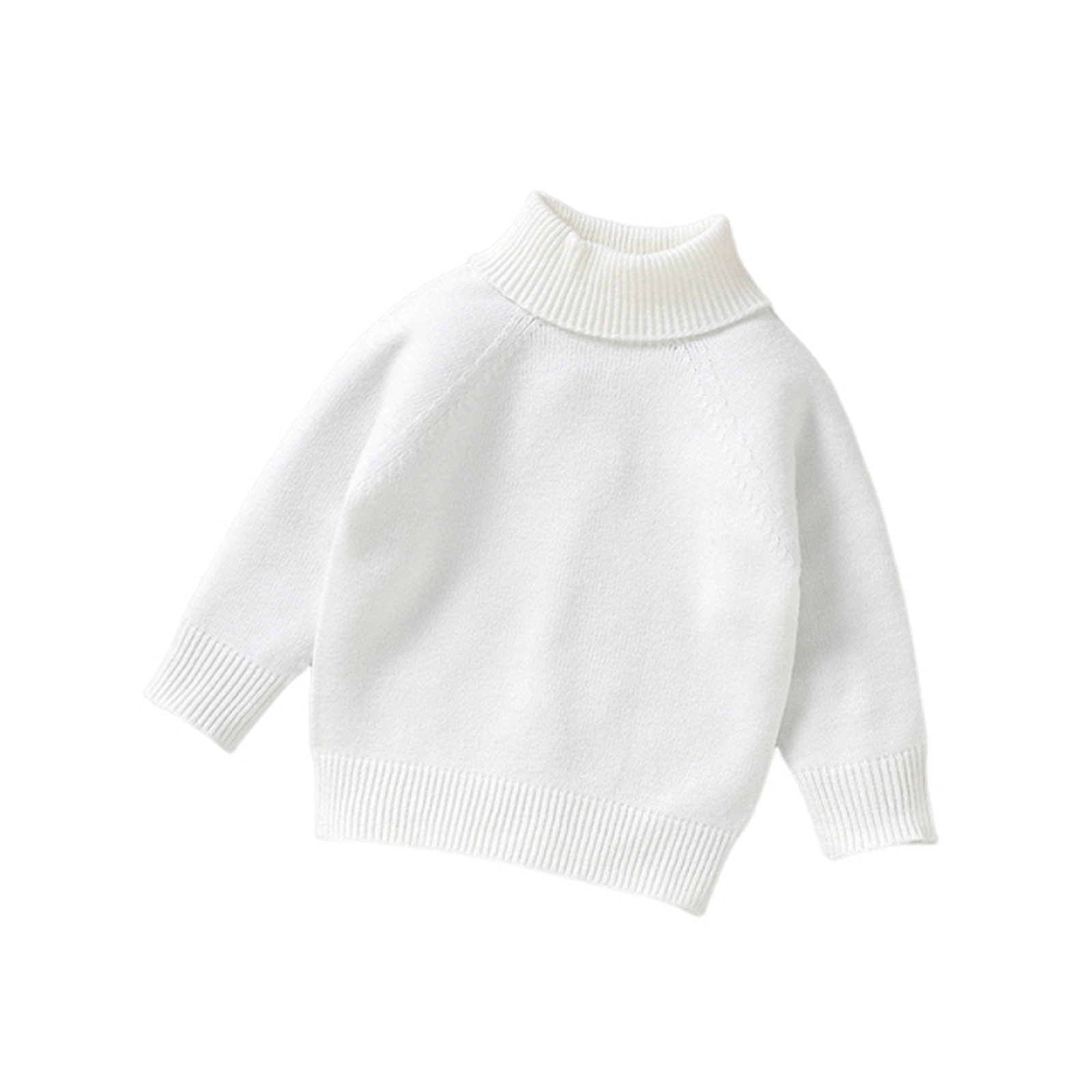 ATOGUTA Sweater Tops for Girls Size 0-3T Long Sleeve Turtleneck Knit ...
