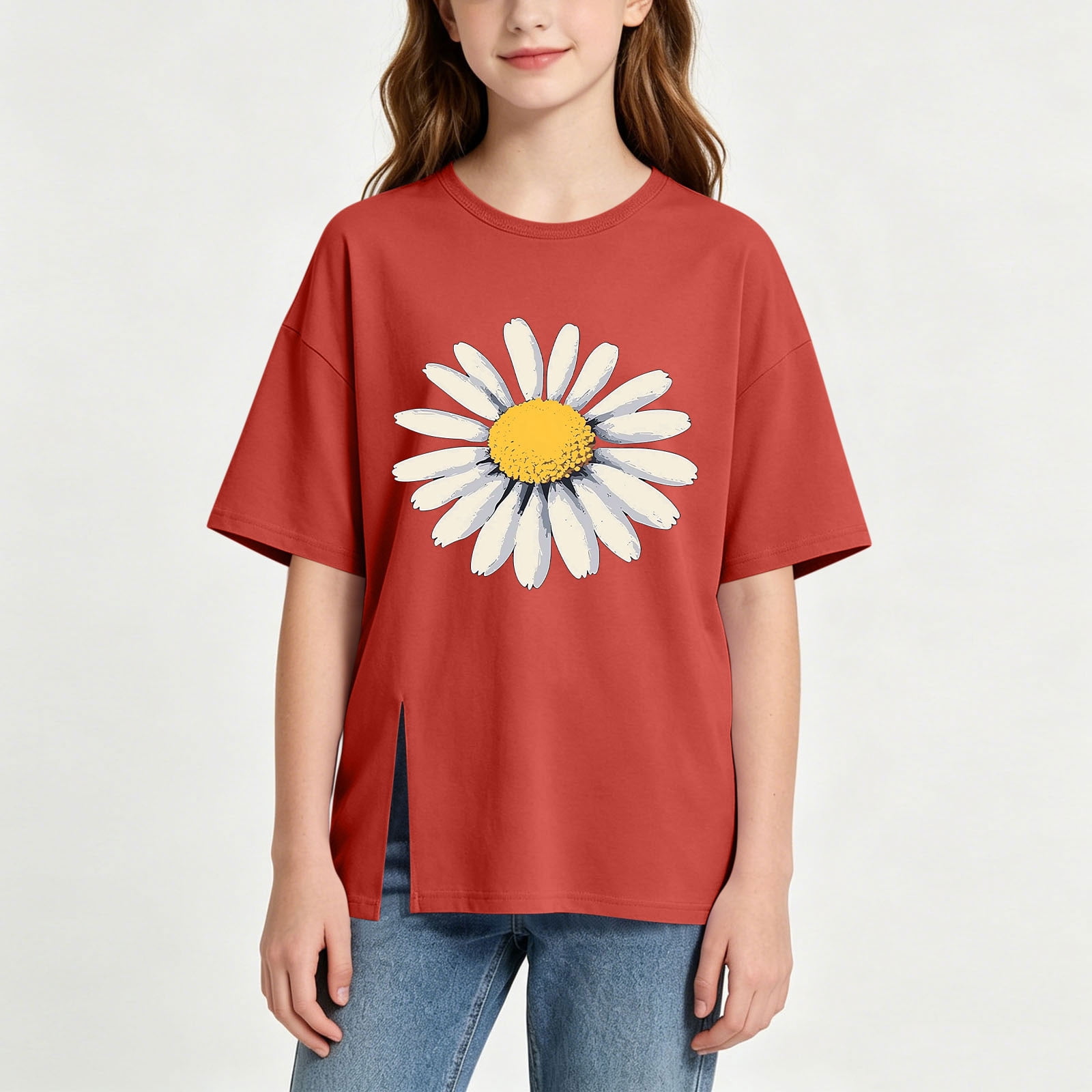 ATOGUTA T Shirts For Girls Graphic Tees Short Sleeve Tshirts Crewneck ...