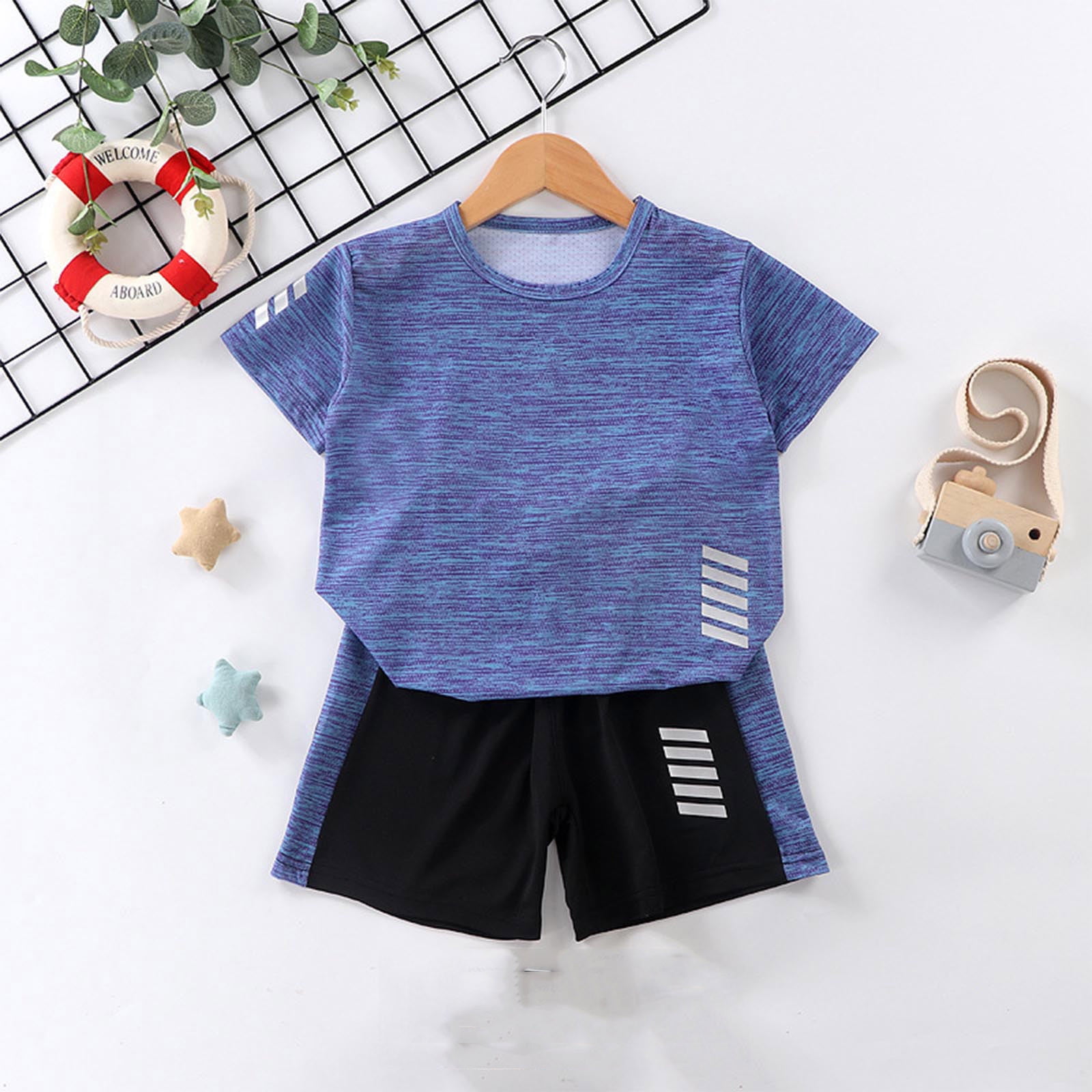ATOGUTA Teen Boy Clothing Set Size 3T-11 Short Sleeve Crewneck T Shirt ...