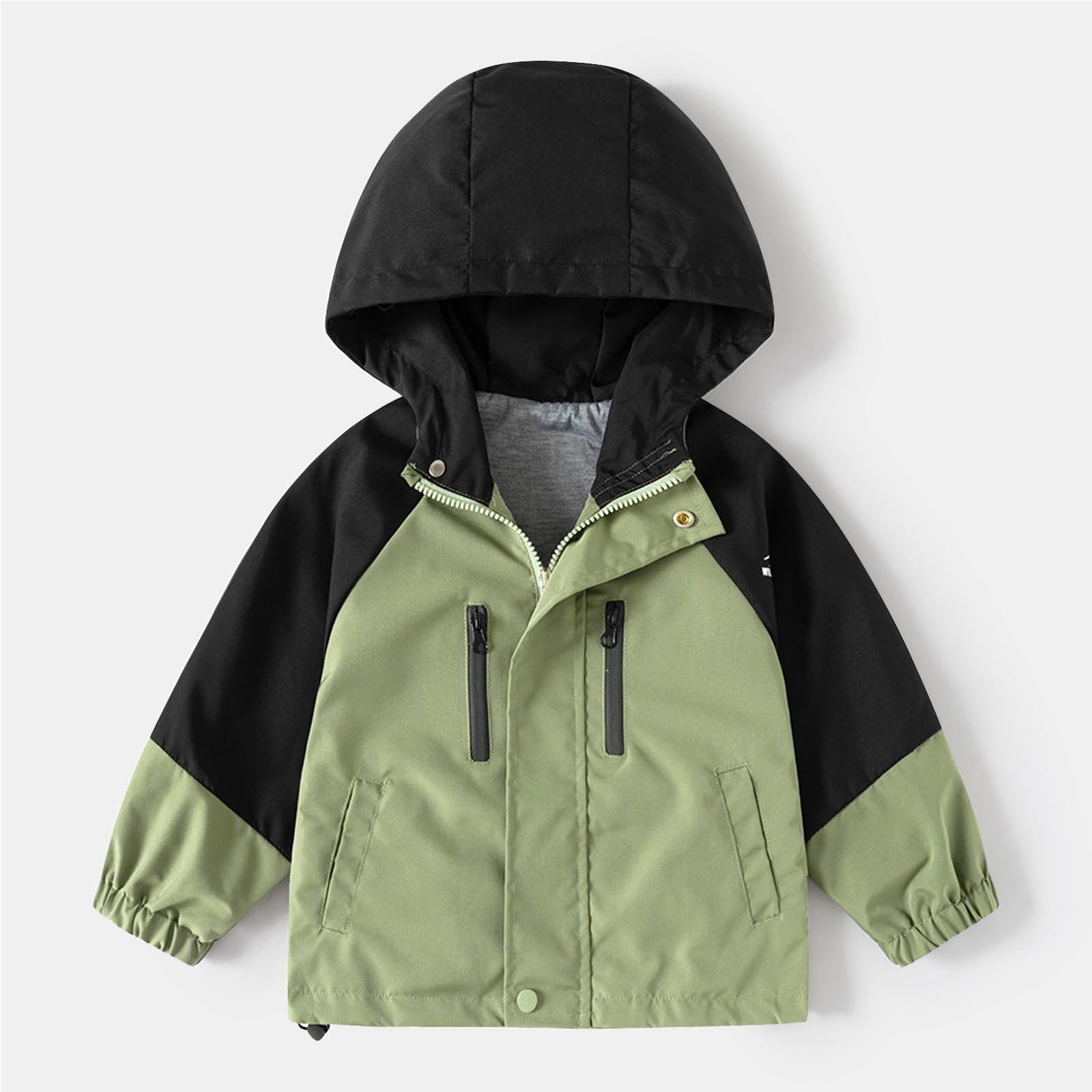 ATOGUTA Teen Boy Windbreaker Jacket Zip Jacket Hooded Trench ...