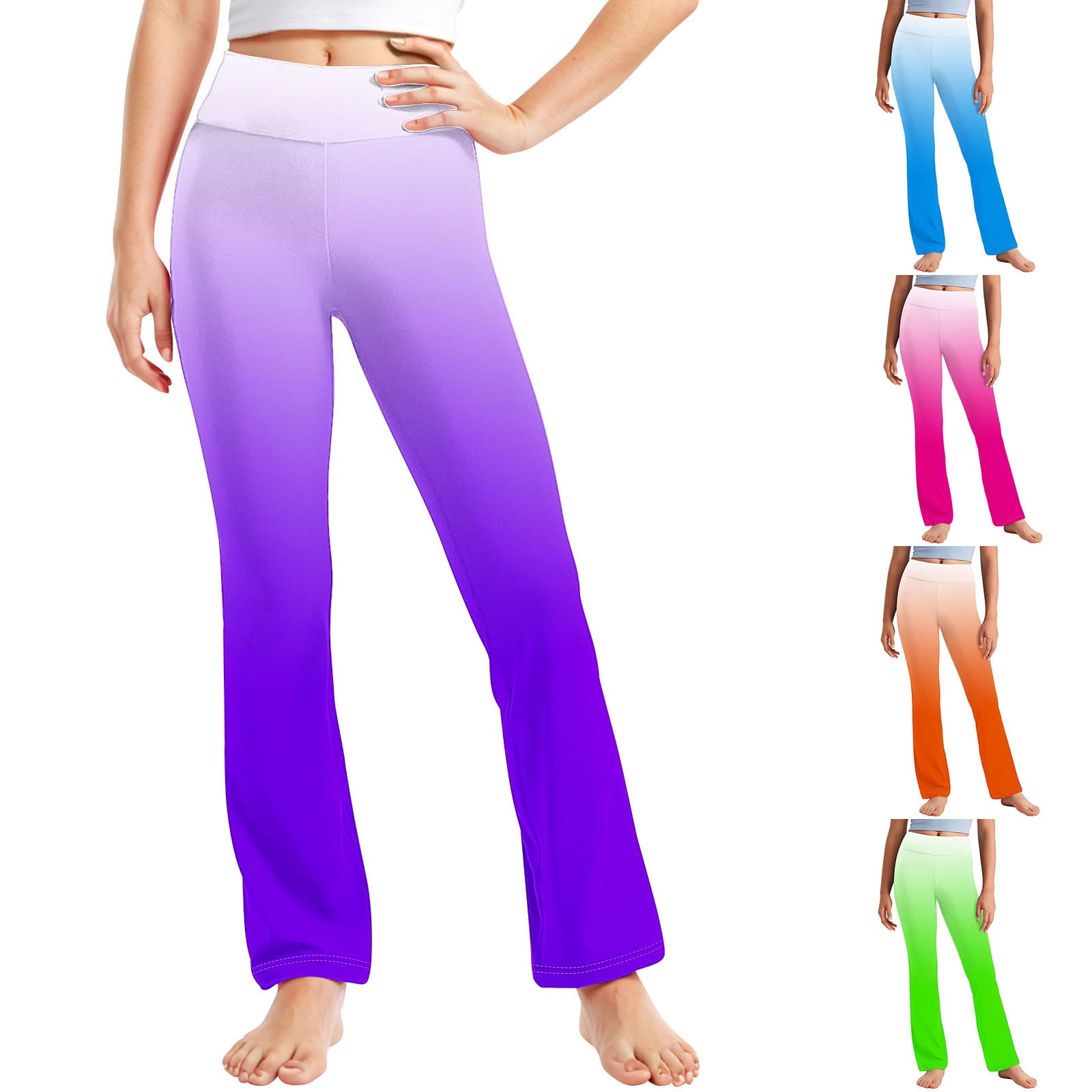 ATOGUTA Teen Girl Pants Size 2T-13 High Rise Everyday Straight Leg Yoga ...