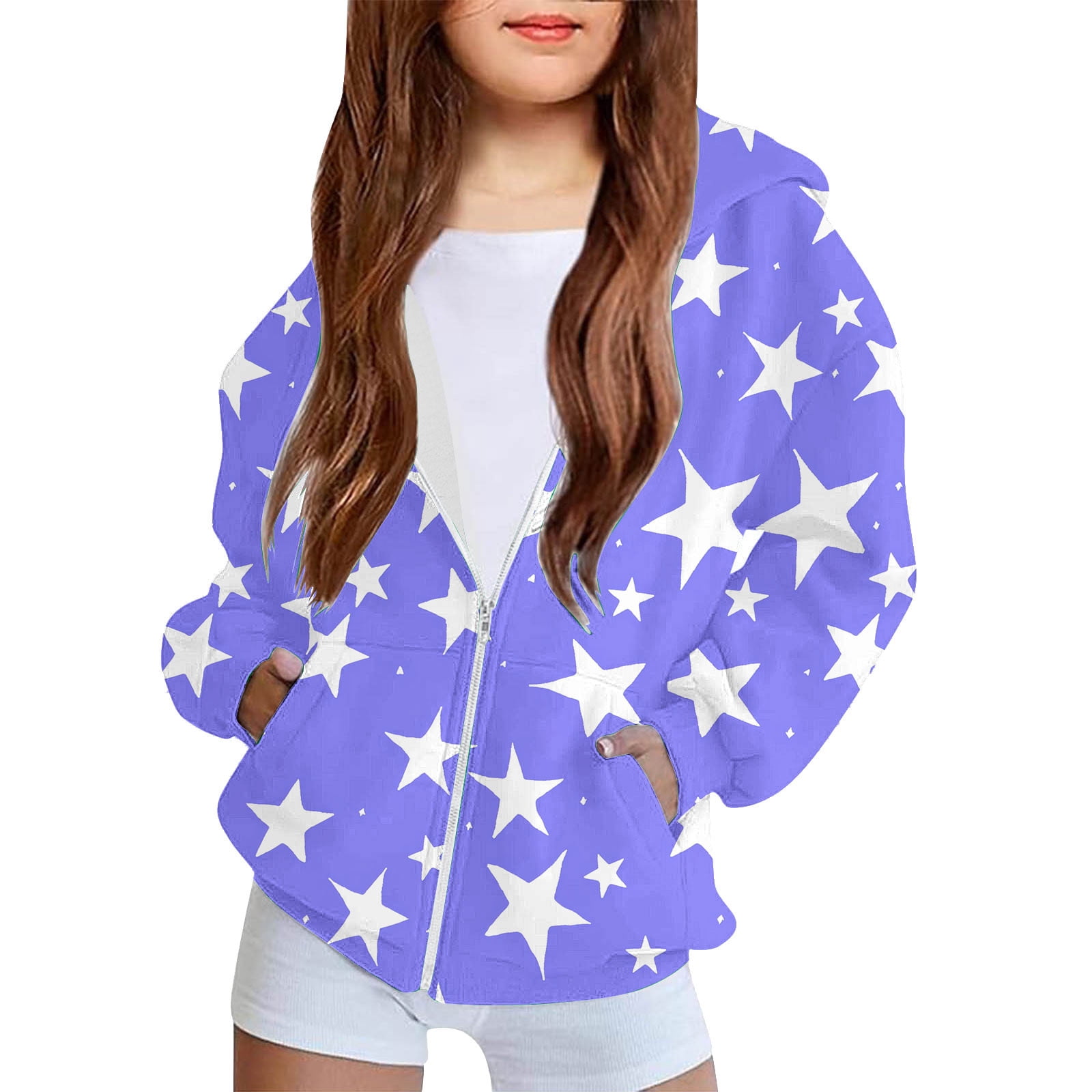 ATOGUTA Teen Girl Sweatshirts Zip Up Jackets Kids Fall Long Sleeve ...
