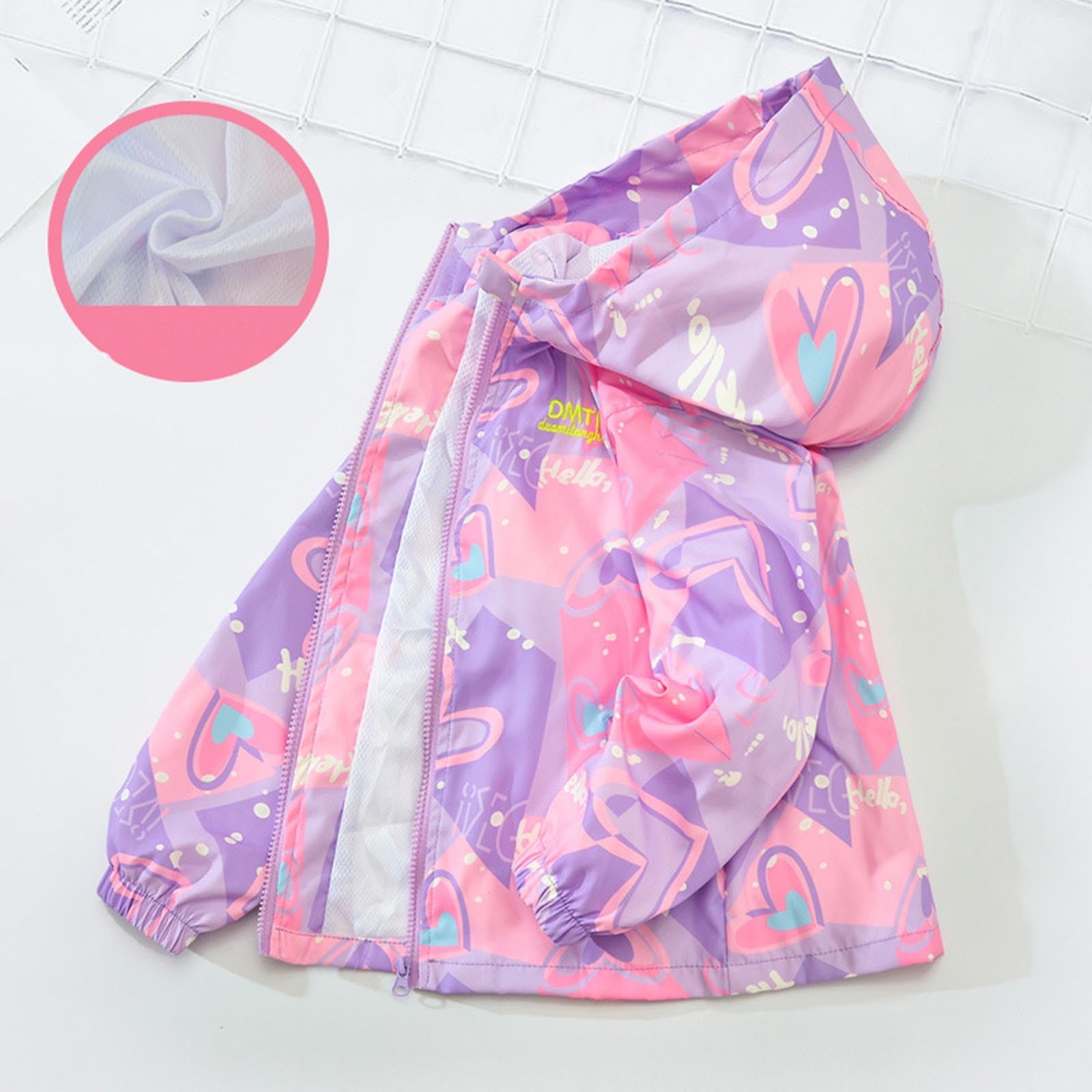 ATOGUTA Teen Girl Windbreaker Jacket Lightweight Fall Coat Outwear with ...