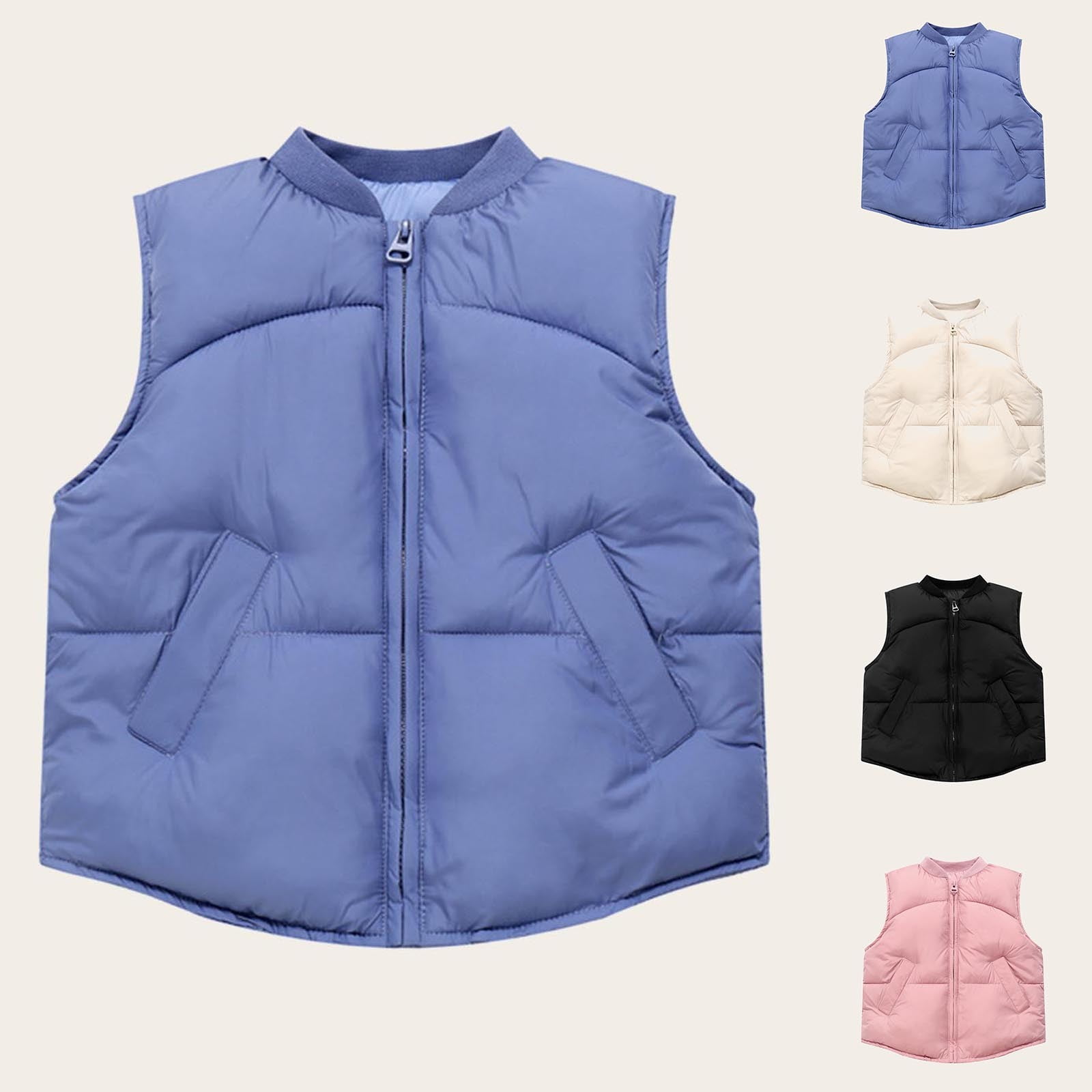 ATOGUTA Toddler Boys Girls Puffer Vest Warm Winter Jacket Sleeveless ...
