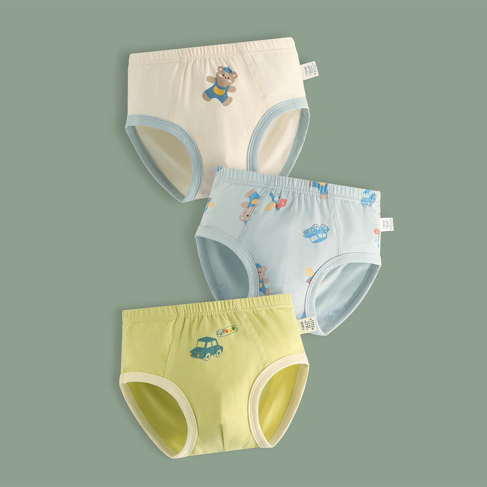 ATOGUTA Toddler Underwear Boys 2T-9 Little Boys Elastic Waist Briefs ...