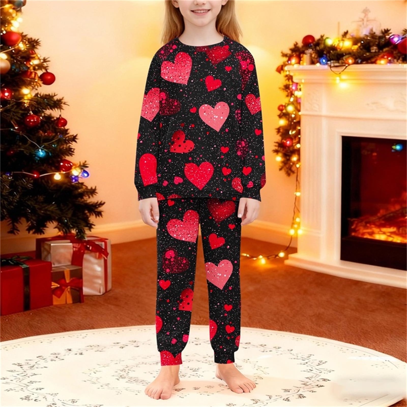 ATOGUTA Tween Girls Outfit Valentine's Day Clothes Long Sleeve Tops and ...