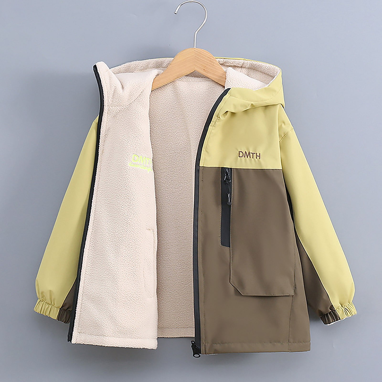 ATOGUTA Uniform Jackets for Girls Lightweight Waterproof Hooded Fleece ...