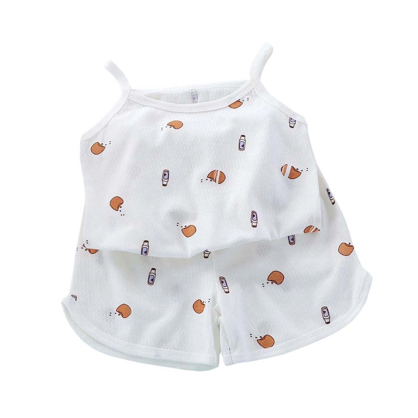 ATOGUTA Vacation Outfits for Girls Sleeveless Tank Tops and Shorts Set ...