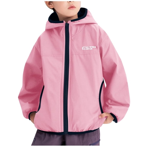 ATOGUTA Waterproof Jackets for Boys Hooded Windproof Long Sleeve Kids ...