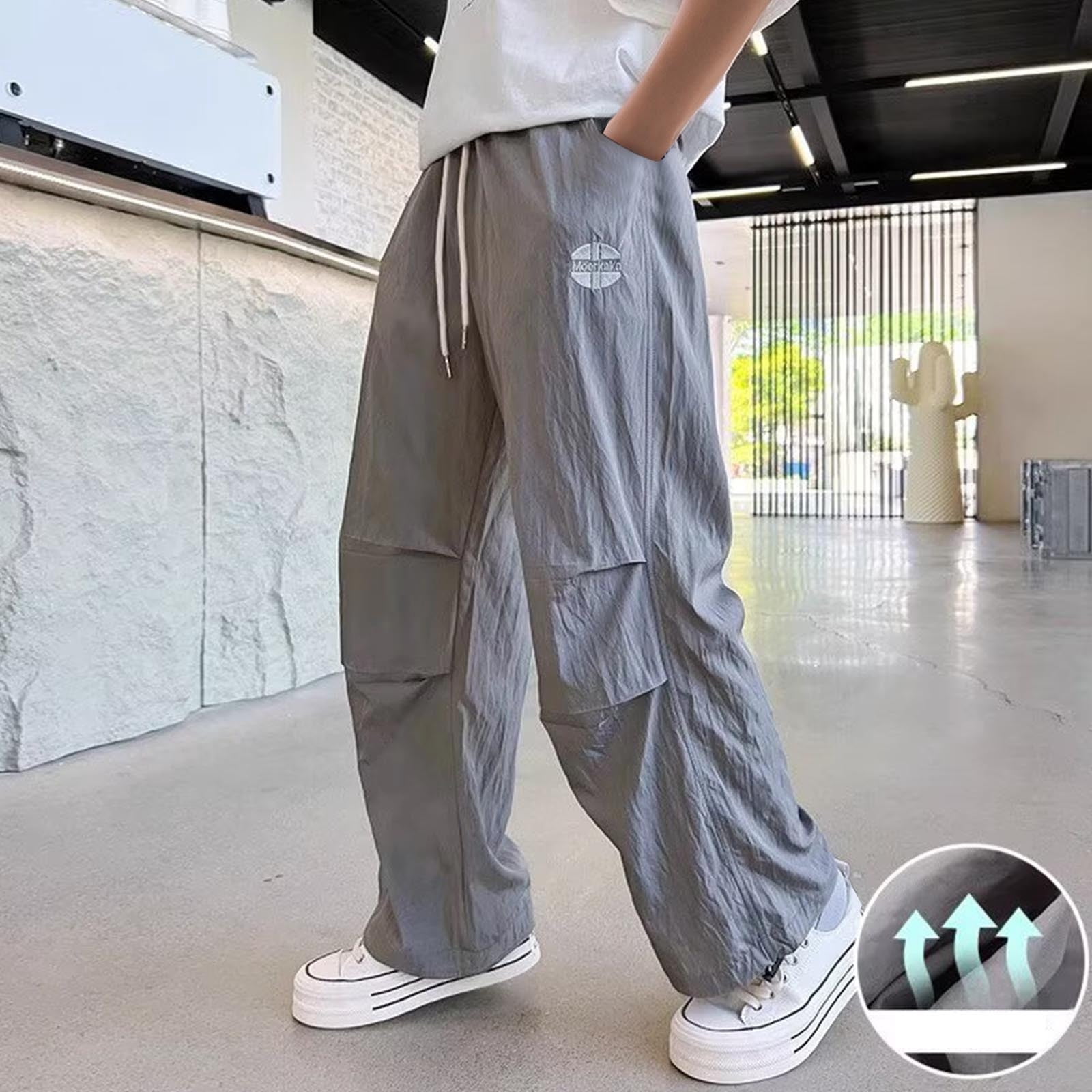 ATOGUTA Wide Leg Pants Boys Kids School PE Jogging Tracksuit Bottoms ...