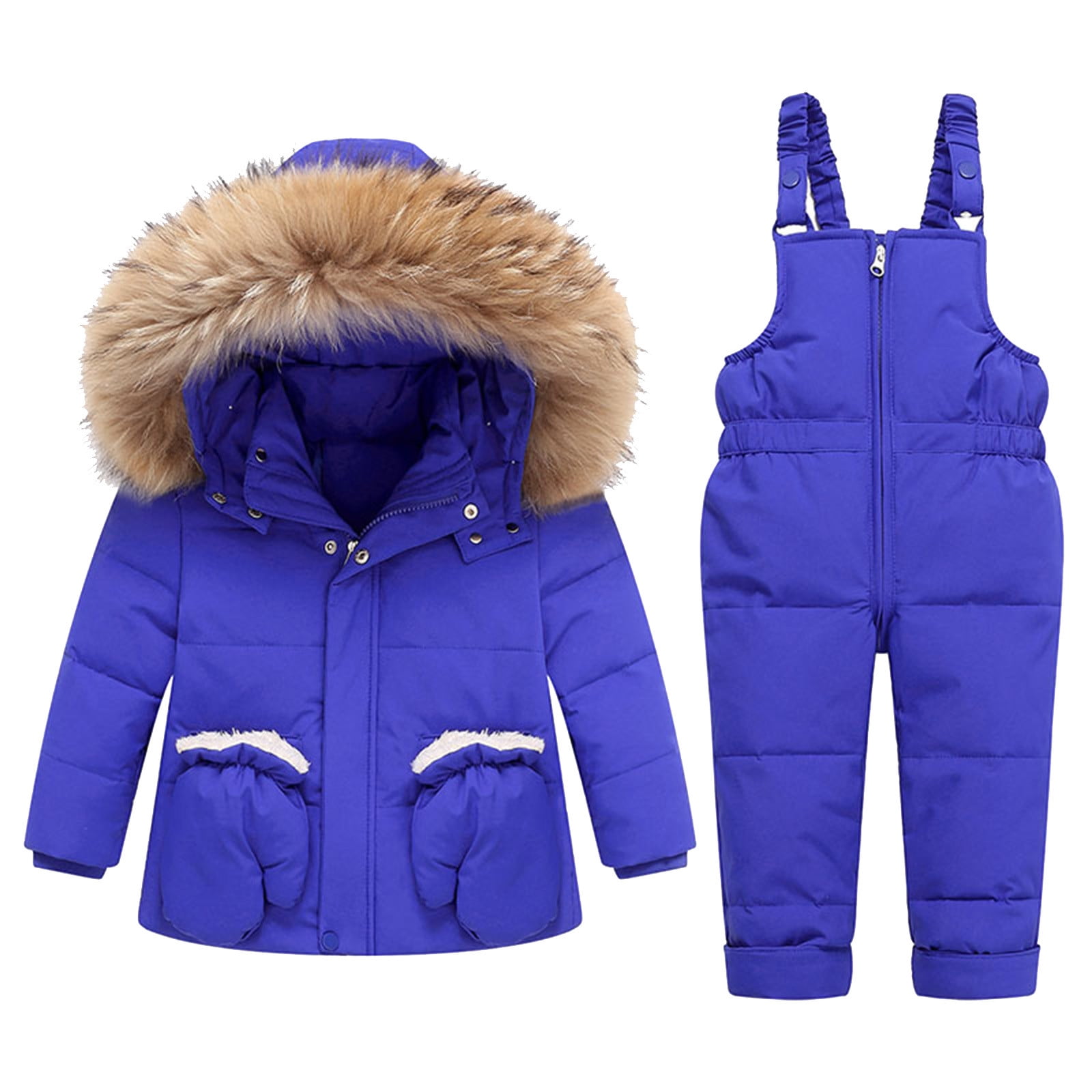 ATOGUTA kids snowsuit ski suit Size 1T-6 Winter Hooded Down Jacket and ...
