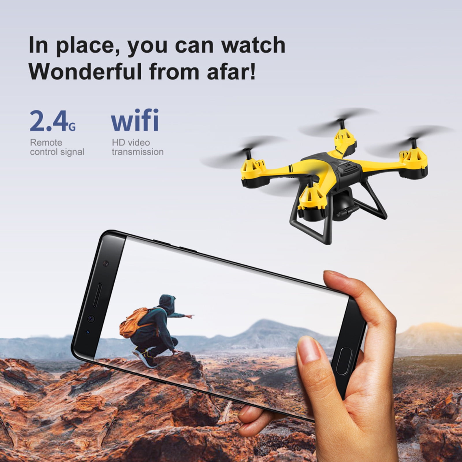 ATOM 3-Axis Gimbal 4K GPS Drone, Under 249g, 96 Mins Flight, Max 6KM Transmission, Visual ...
