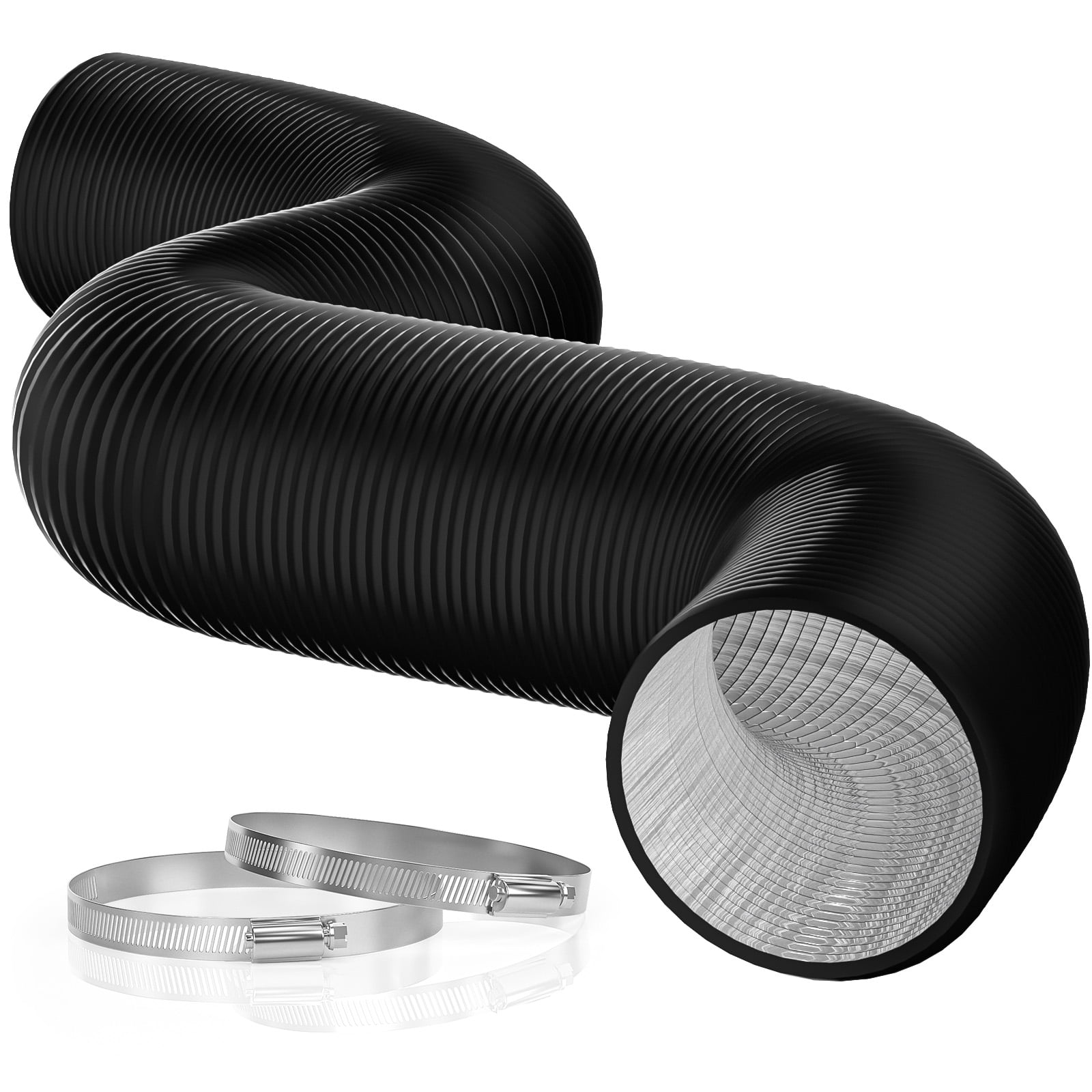 ATOM NEXUS Flexible 10-Inch 25-Feet Long Aluminum Ducting, 4-Layer ...