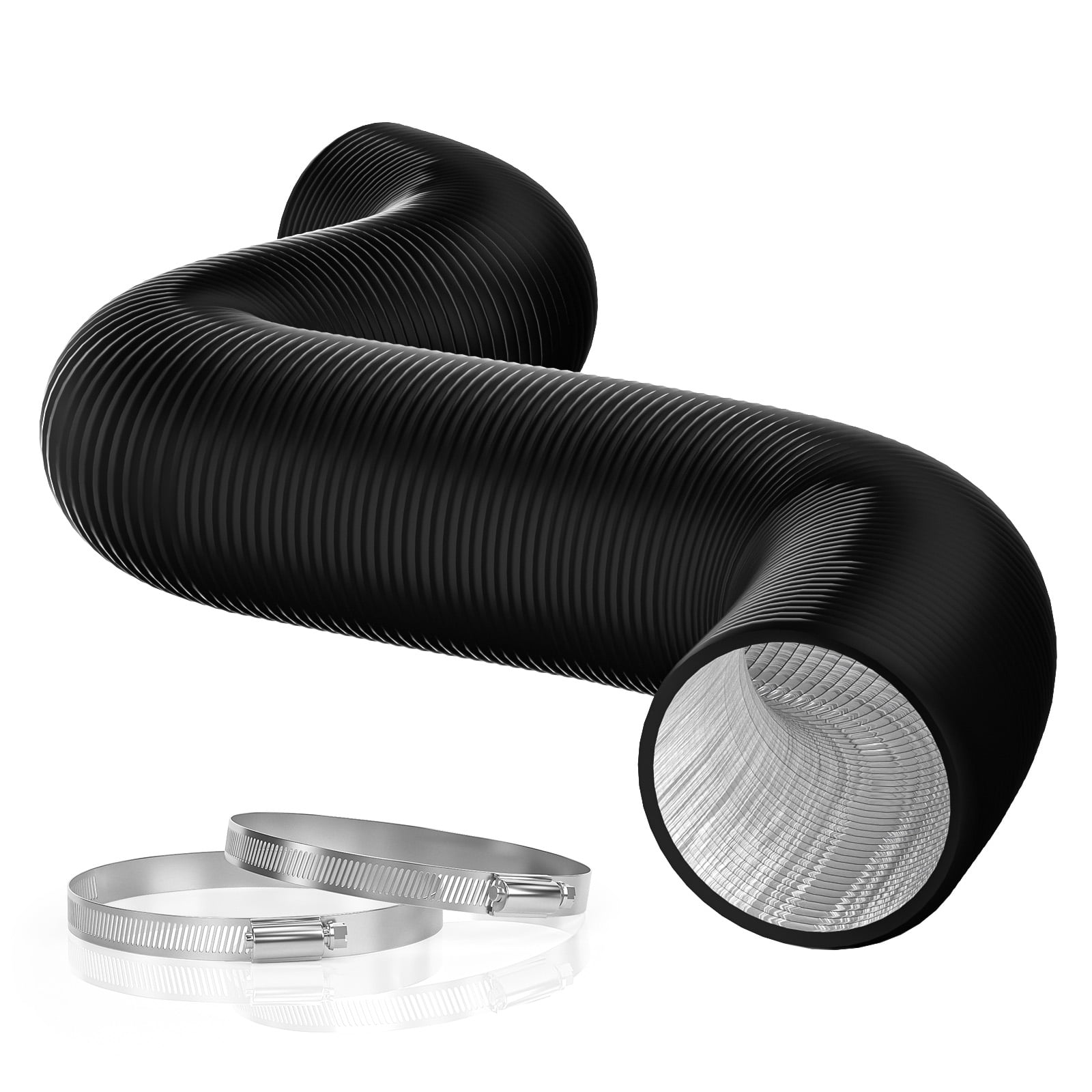 ATOM NEXUS Flexible 6-Inch 8-Feet Long Aluminum Ducting, 4-Layer ...