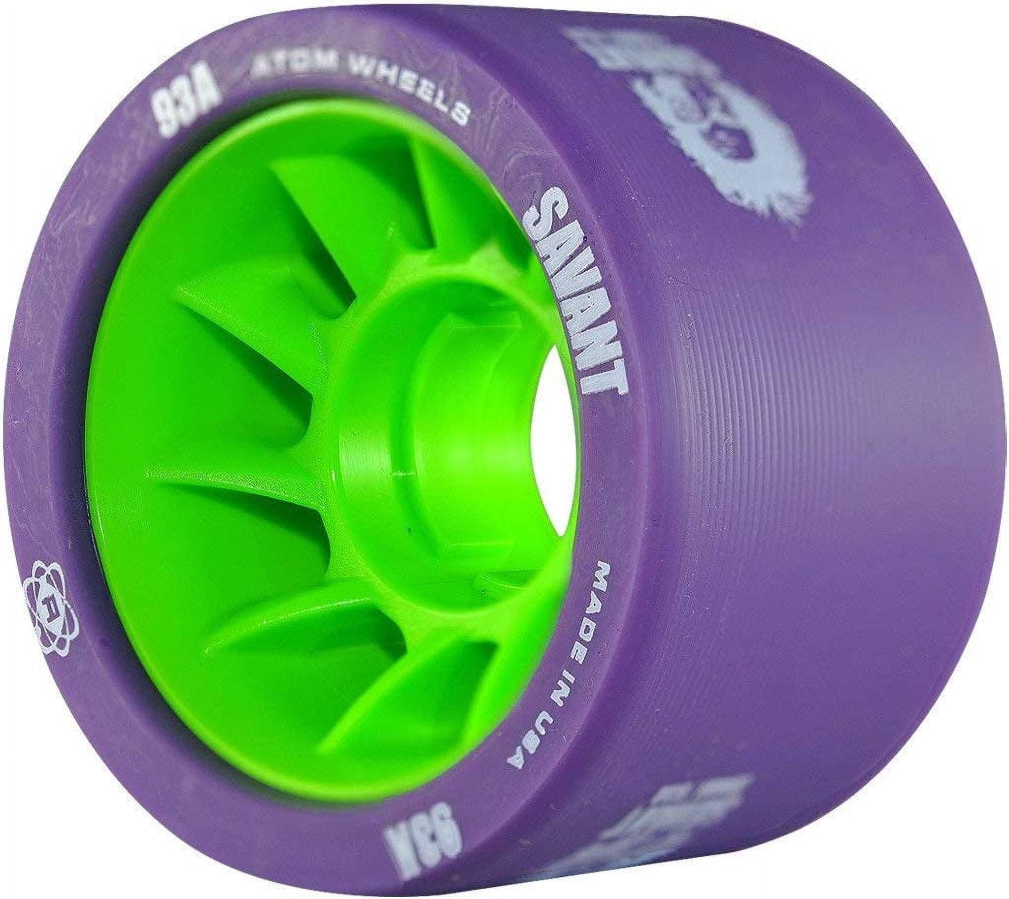 ATOM Savant Skate Wheels (Purple-93A 8 Pack) - Walmart.com