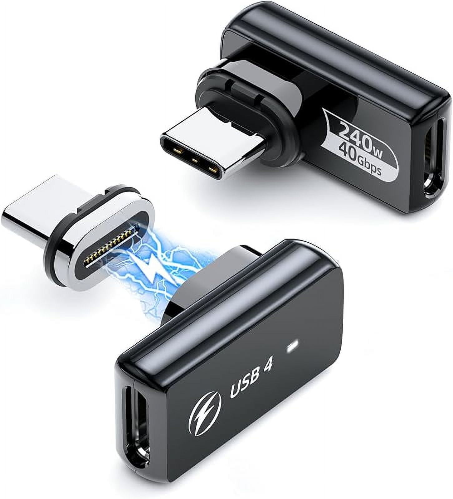 ATOMOTA 240W Magnetic USB C Adapter 2Pack, 24PIN USB C Magnetic Adapter ...